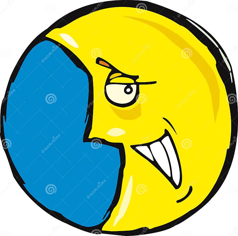 Funny moon stock vector. Illustration of happy, cartoon - 7135408