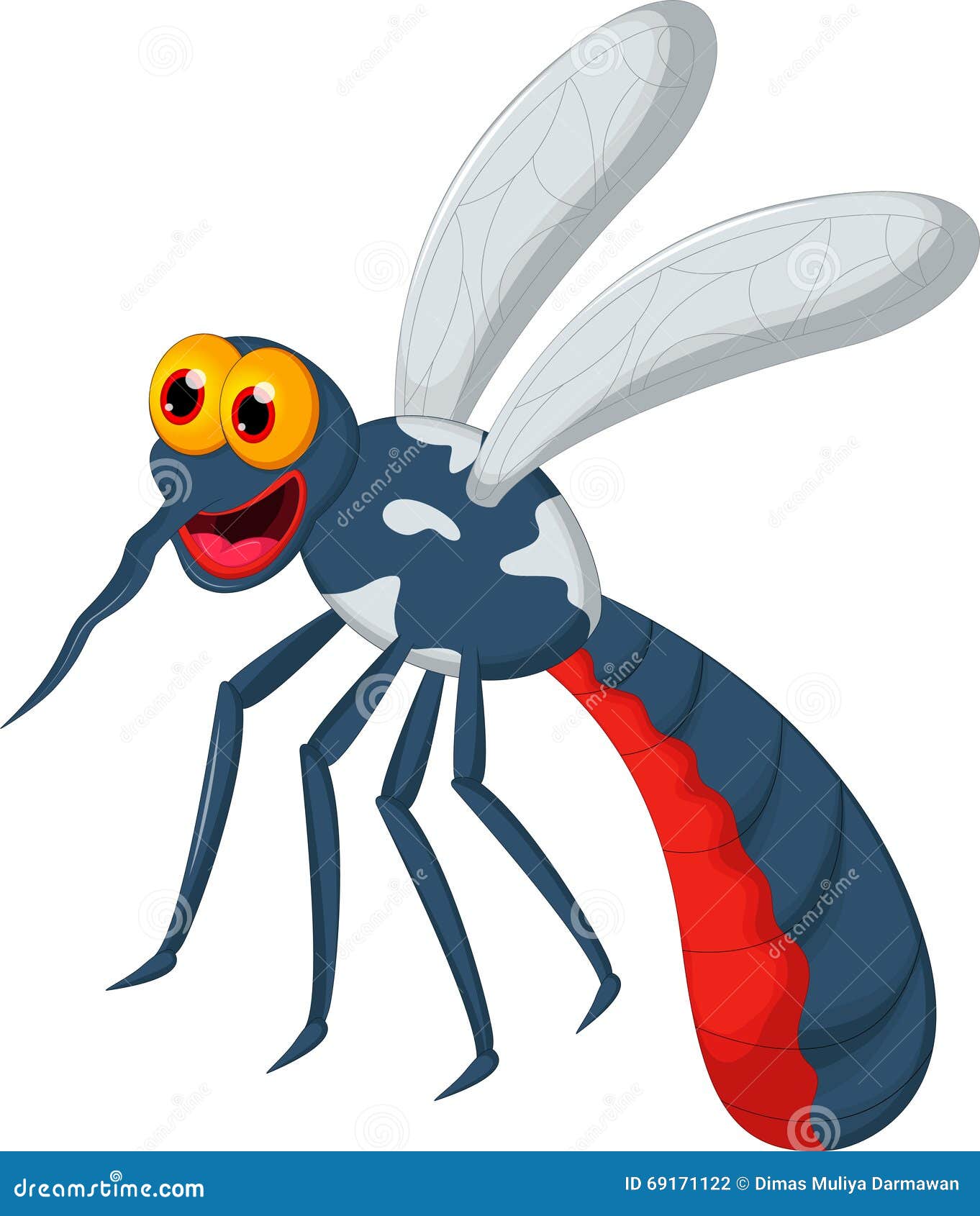 Funny Mosquito Cartoon. Flying Insects | CartoonDealer.com #238817371