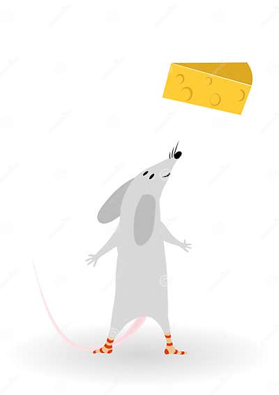 Funny mouse stock vector. Illustration of looking, mouse - 7194521