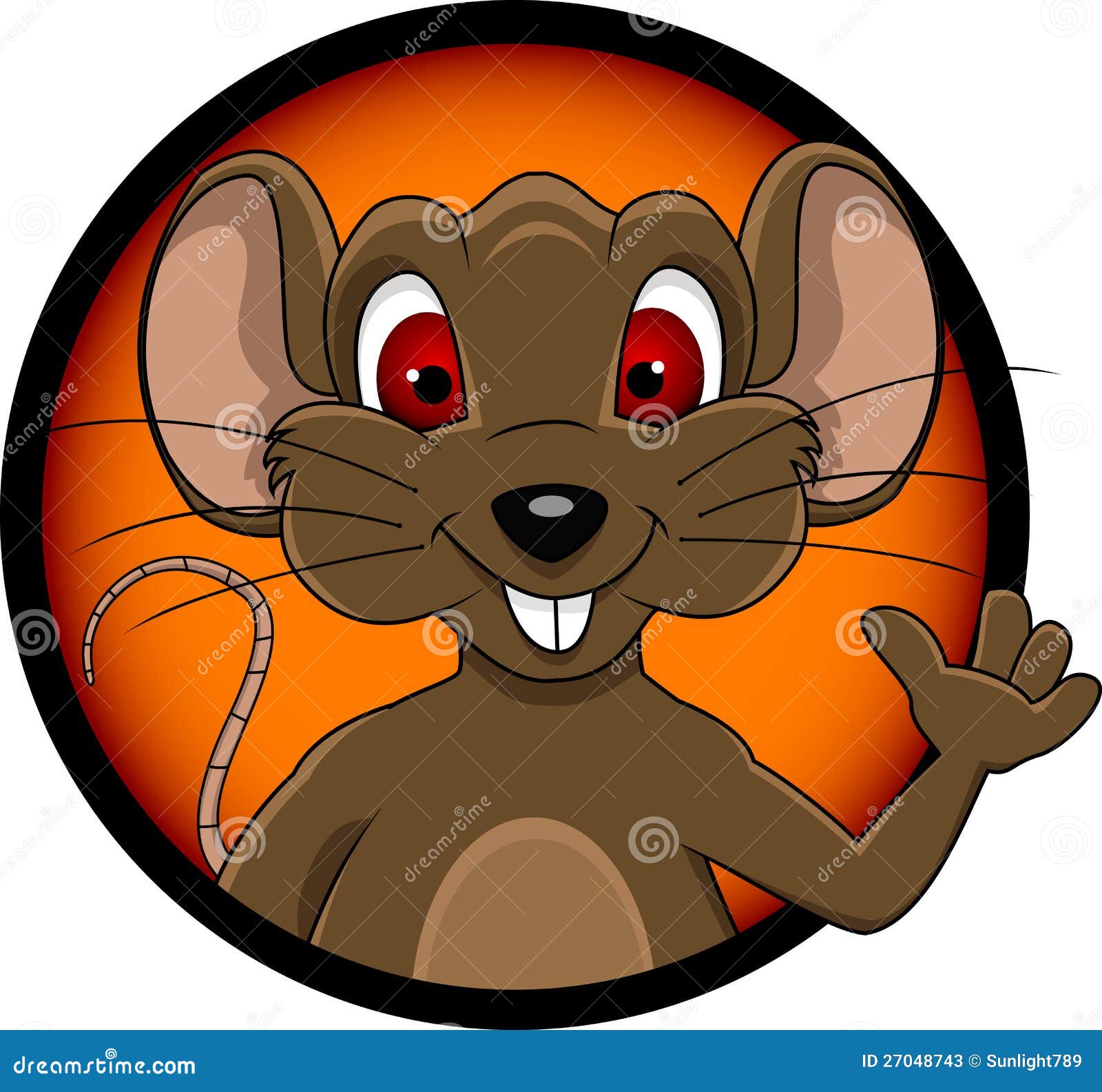 Funny mouse cartoon stock illustration. Illustration of rodent - 27048743