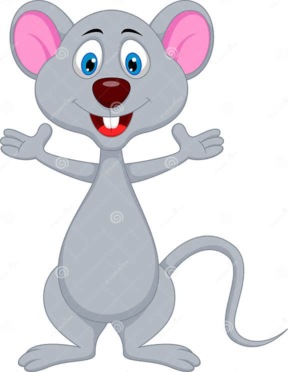 Funny mouse cartoon stock vector. Illustration of funny - 32258367