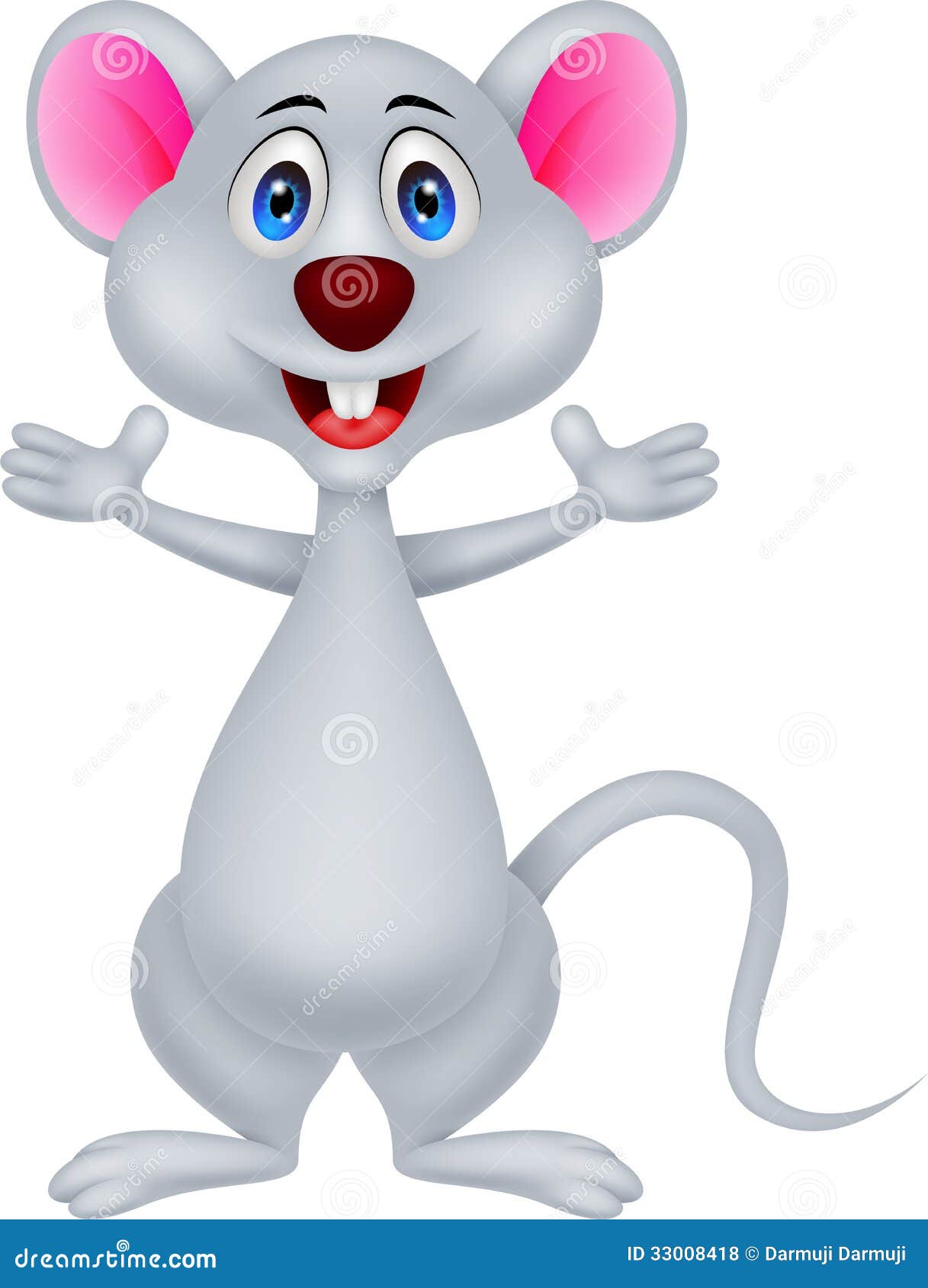 Funny mouse cartoon stock vector. Illustration of drawing - 33008418