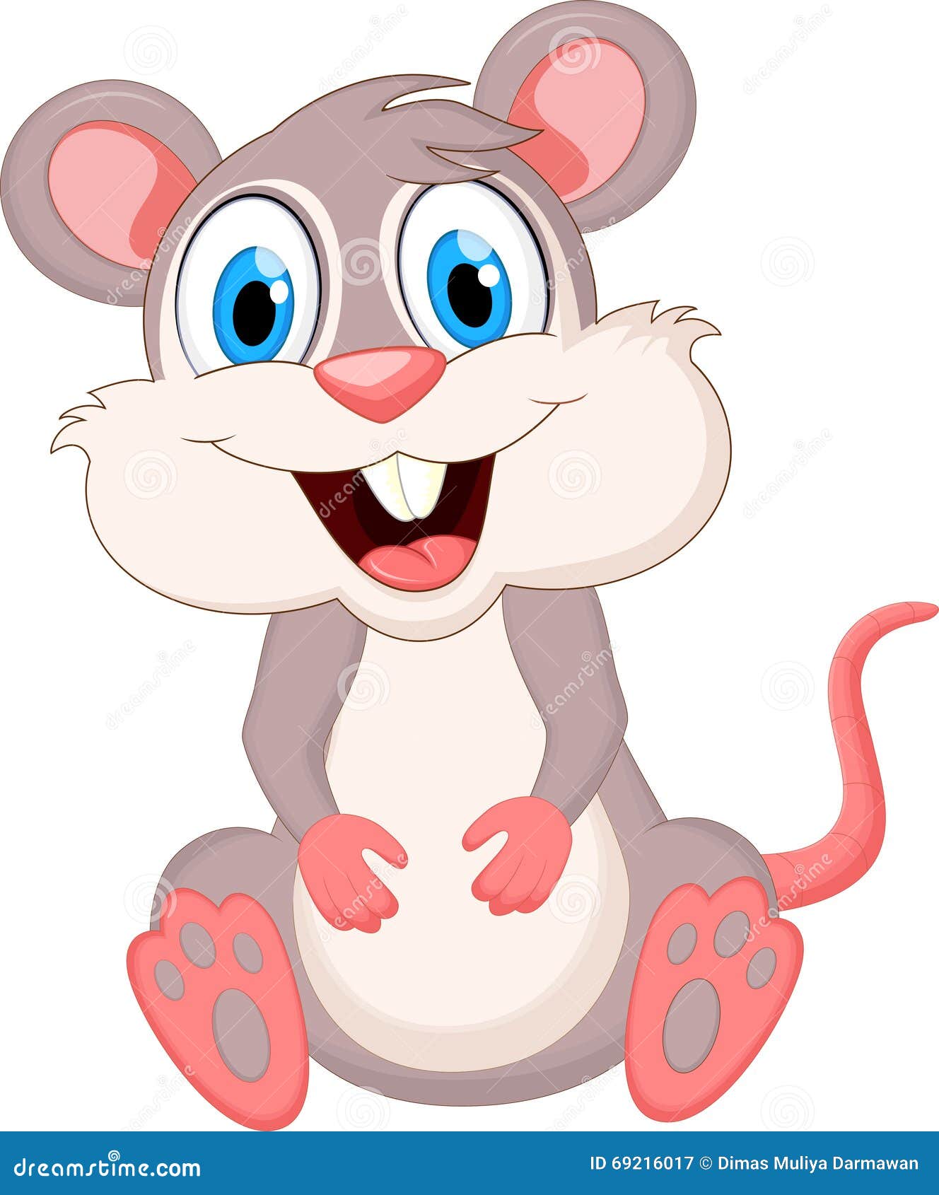 Funny Mouse Cartoon Illustration | CartoonDealer.com #34322880