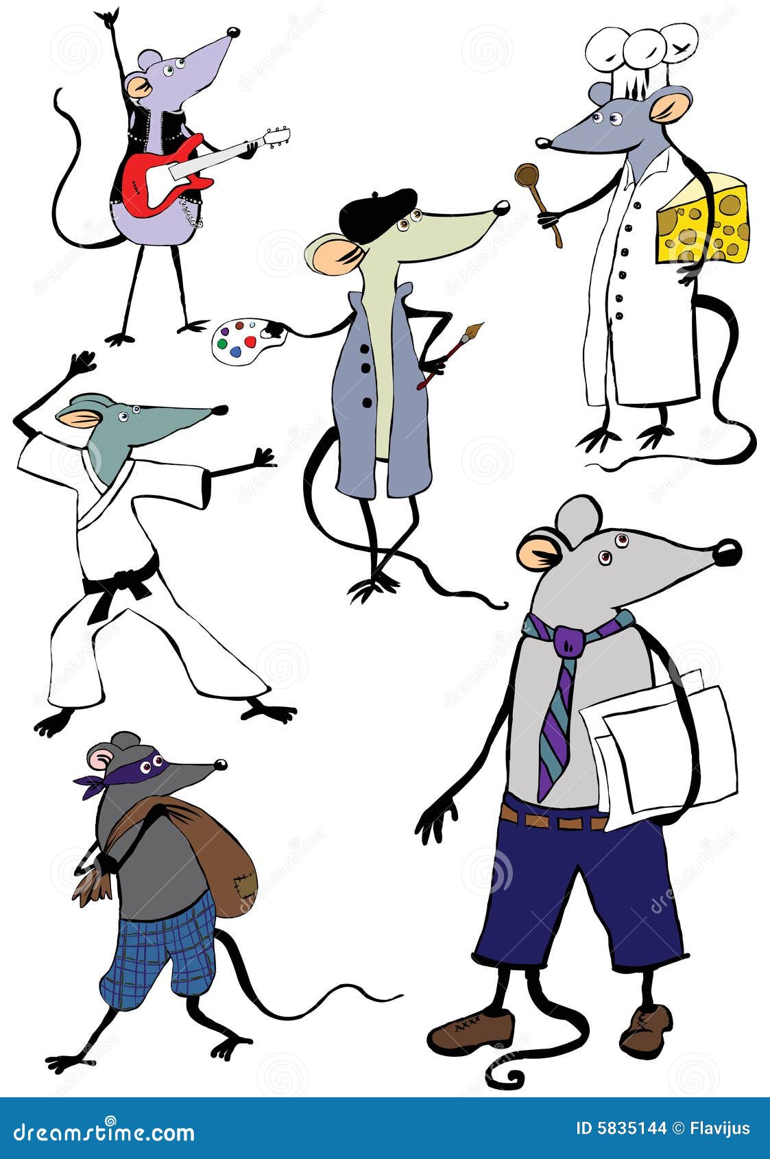 Funny mouse s stock vector. Illustration of isolated, cartoon - 5835144