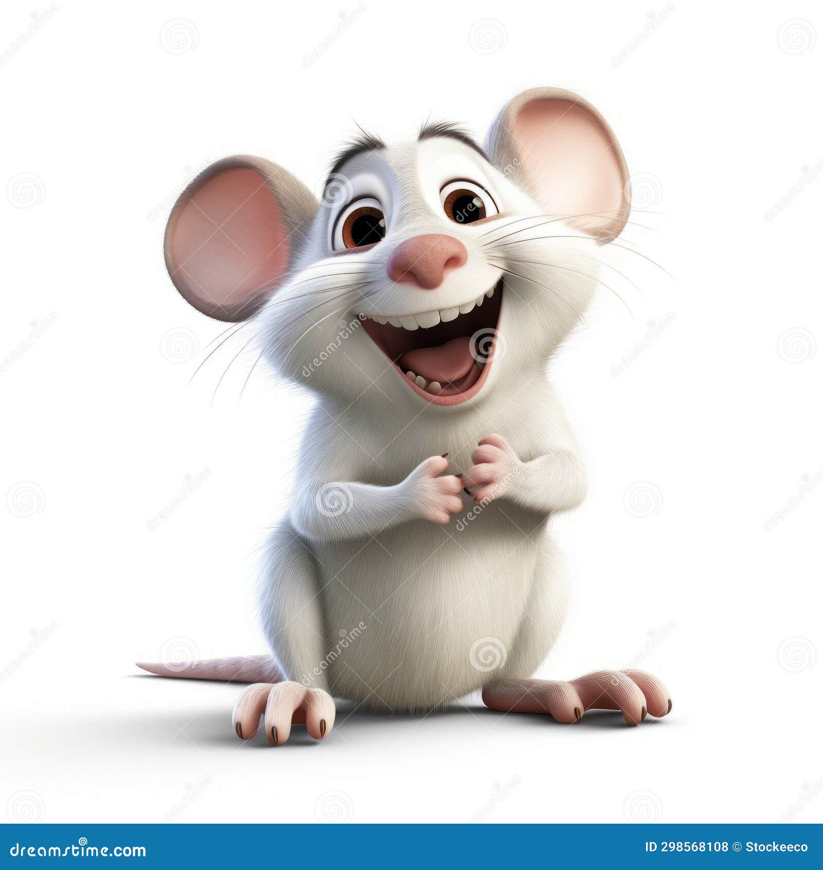 Funny Mouse Smiling and Standing on Its Head - 8k Resolution Artwork ...