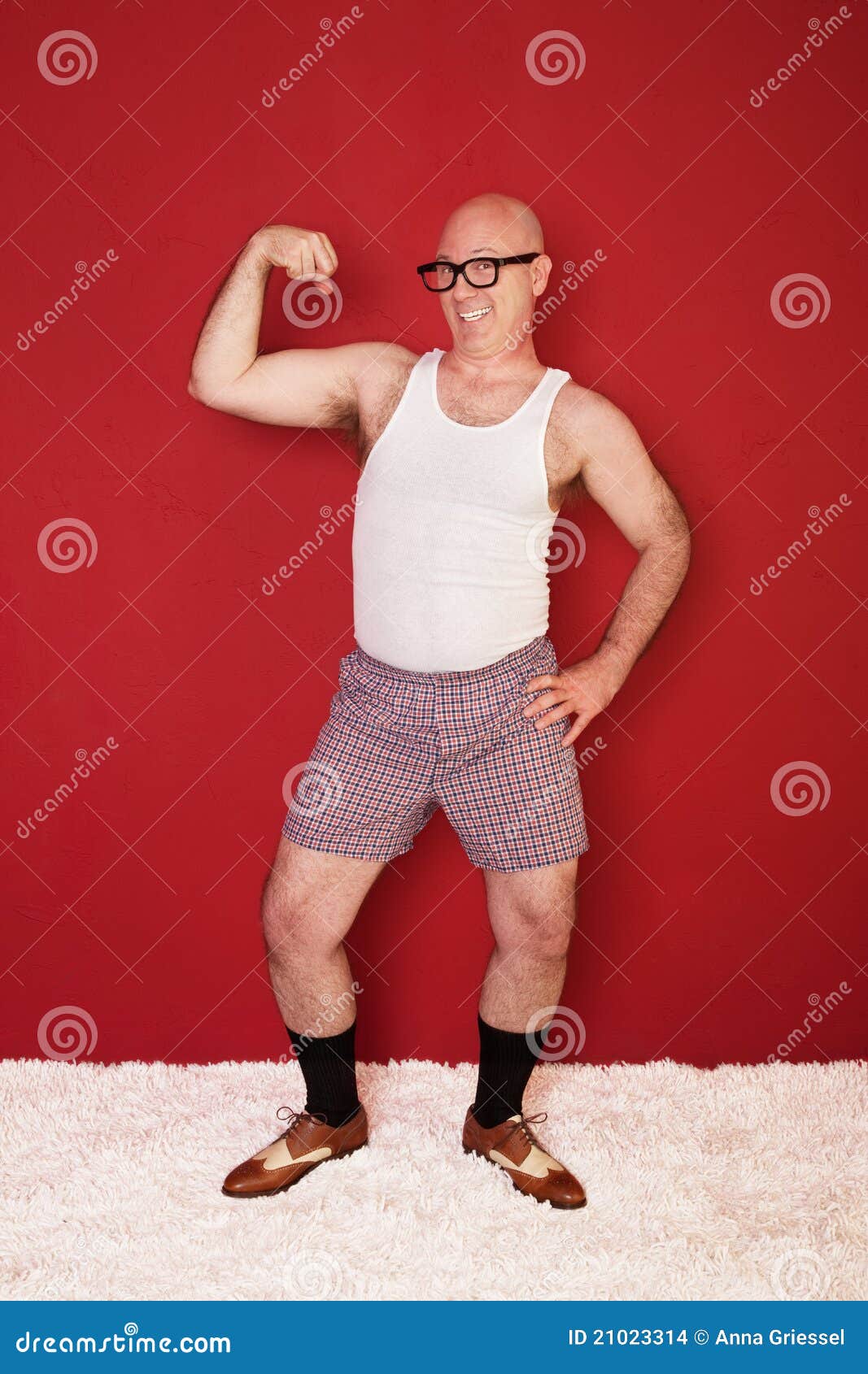 Funny Muscular Man stock photo. Image of humor, hairy - 21023314