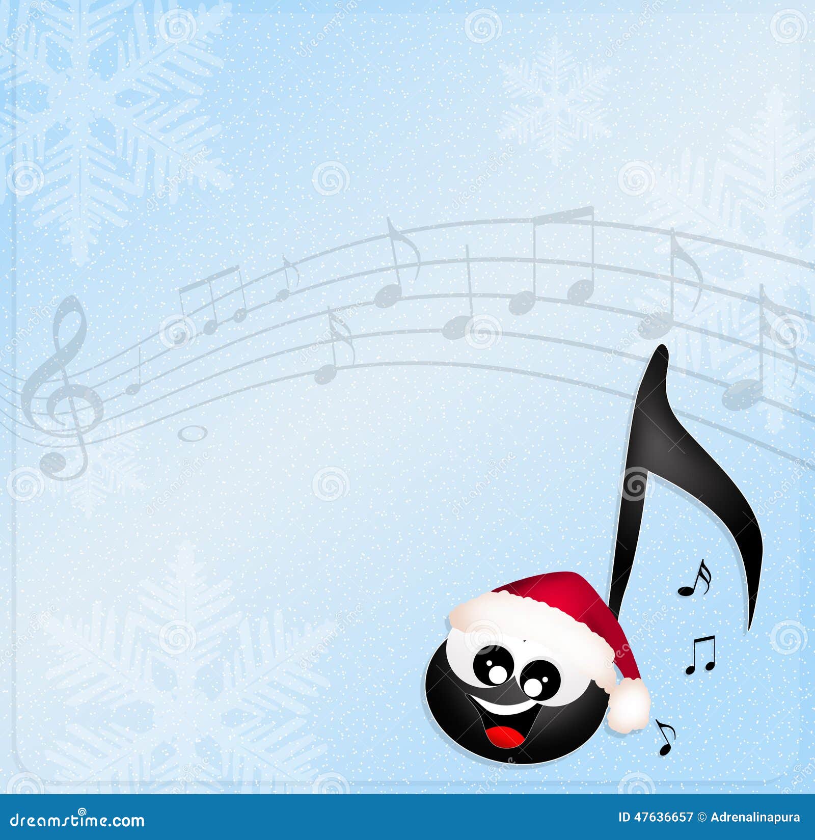 Funny musical note stock illustration. Illustration of choir - 47636657