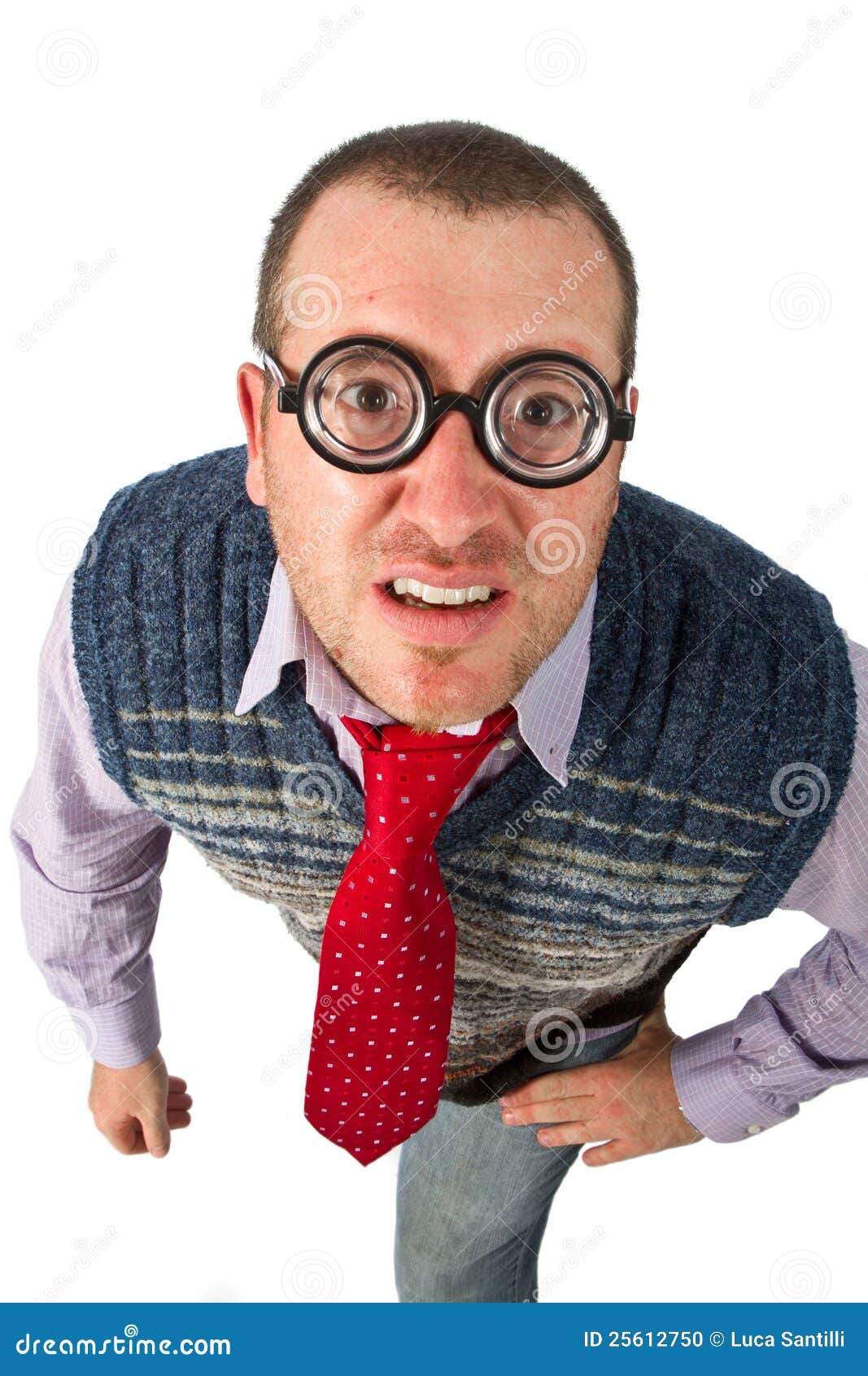 Funny Nerd Stock Photo - Image: 25612750