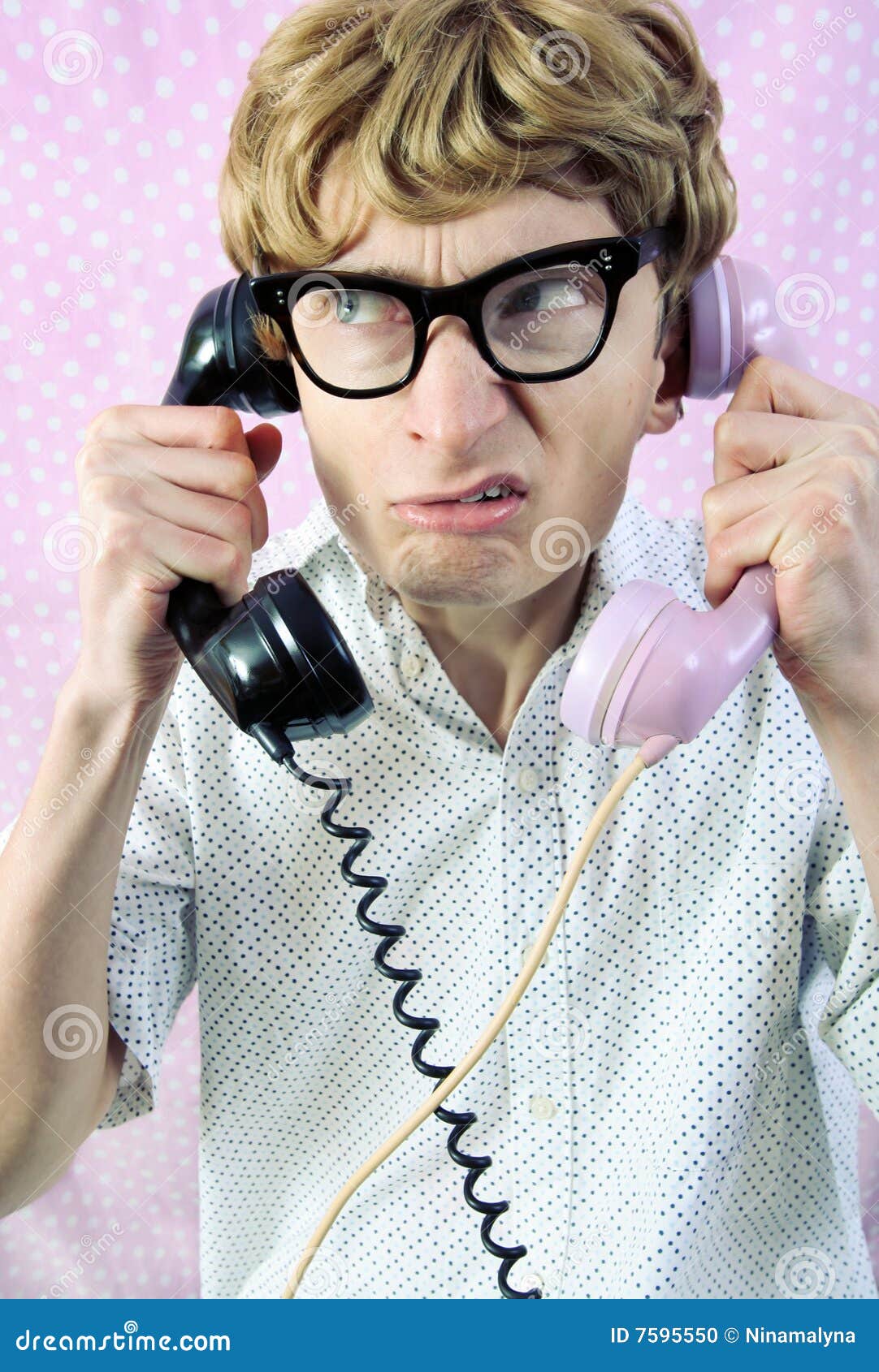 Funny nerd stock photo. Image of busy, furious, humorous - 7595550