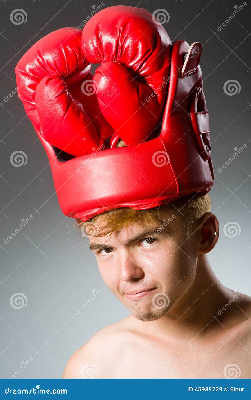 Funny nerd boxer stock image. Image of fight, funny, body - 45989229