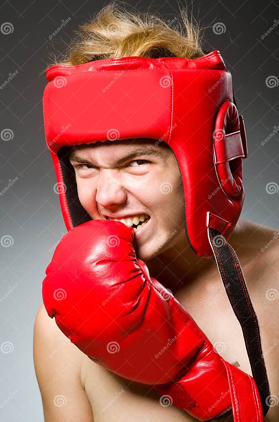 Funny nerd boxer stock image. Image of fight, kickboxing - 46632001