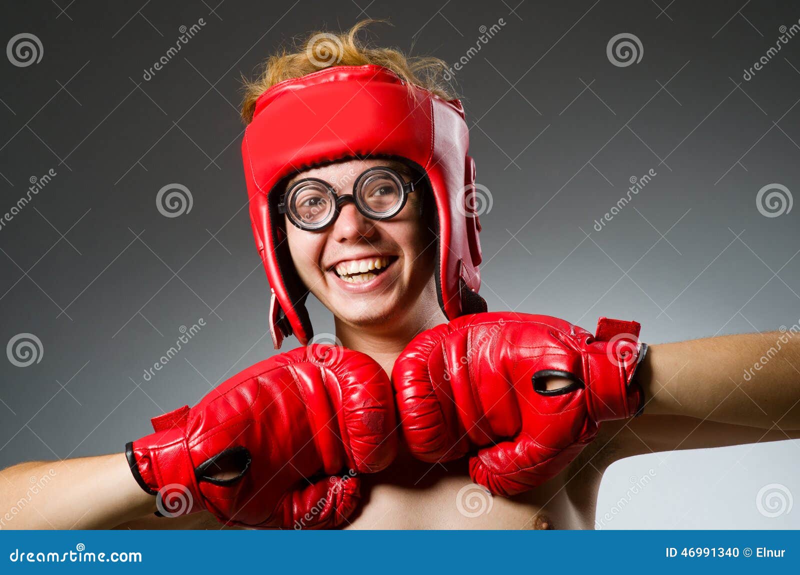 Funny nerd boxer stock photo. Image of humour, gloves - 46991340