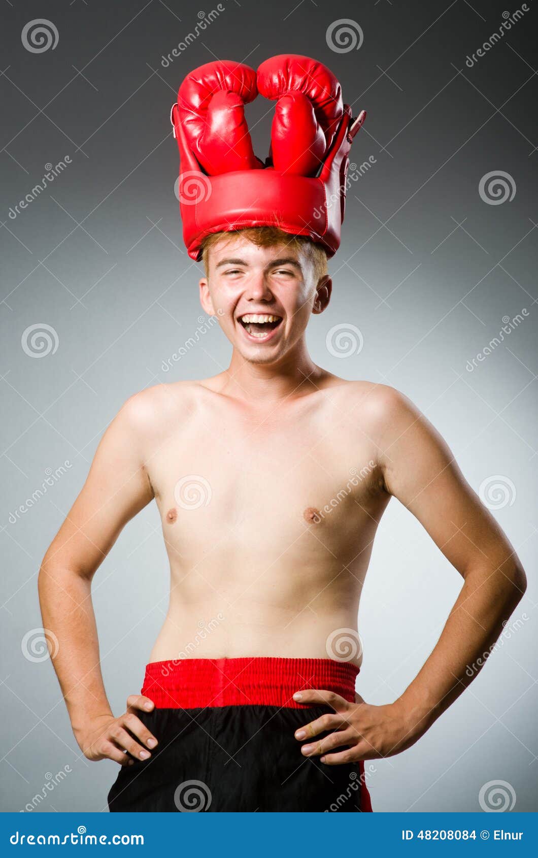 Funny nerd boxer stock photo. Image of aggressive, conflict - 48208084