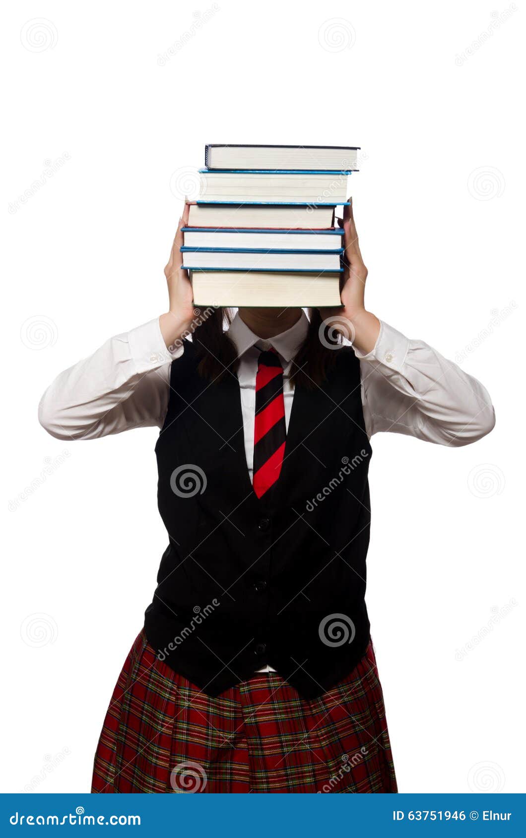 The Funny Nerd Student Isolated on White Stock Photo - Image of geek ...