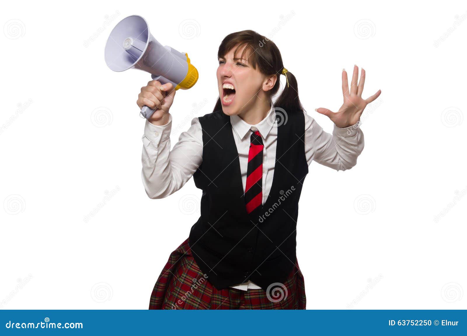 The Funny Nerd Student Isolated on White Stock Photo - Image of boss ...