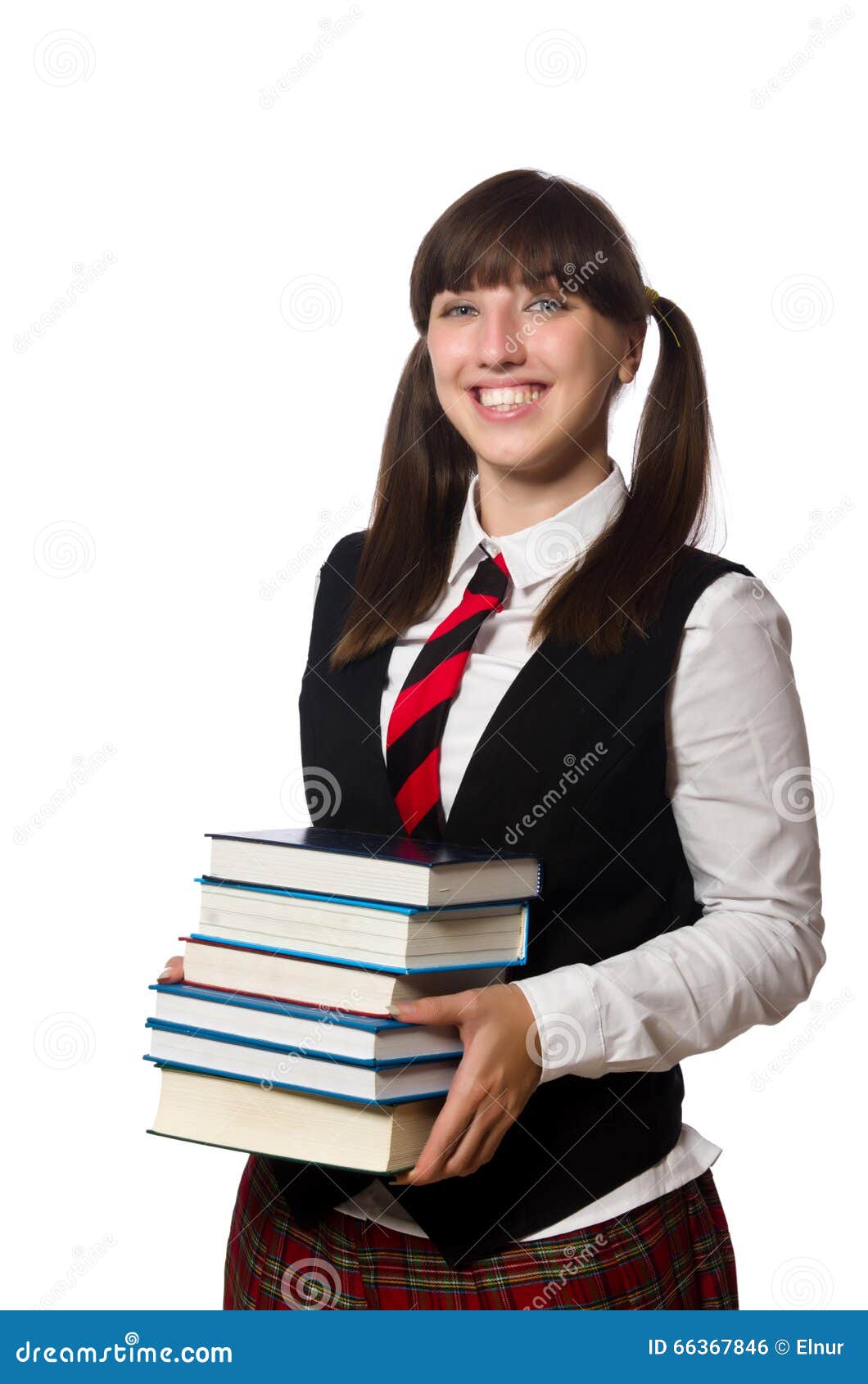 The Funny Nerd Student Isolated on White Stock Photo - Image of ...