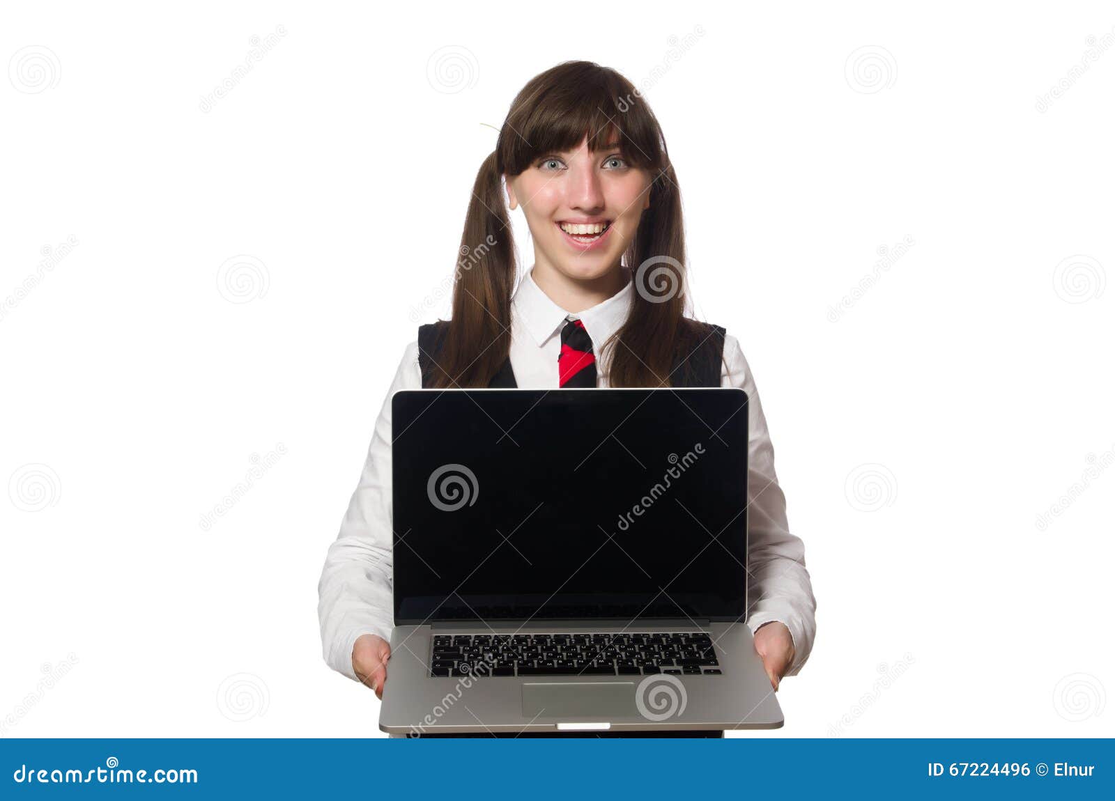 The Funny Nerd Student Isolated on White Stock Photo - Image of ...