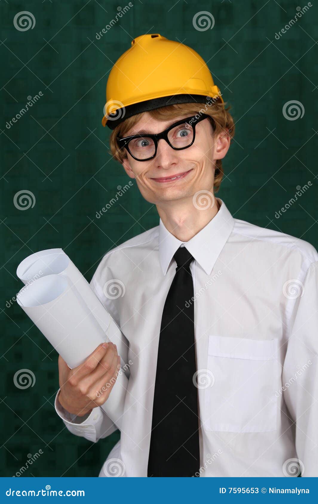 Funny nerdy engineer stock image. Image of hilarious, development - 7595653