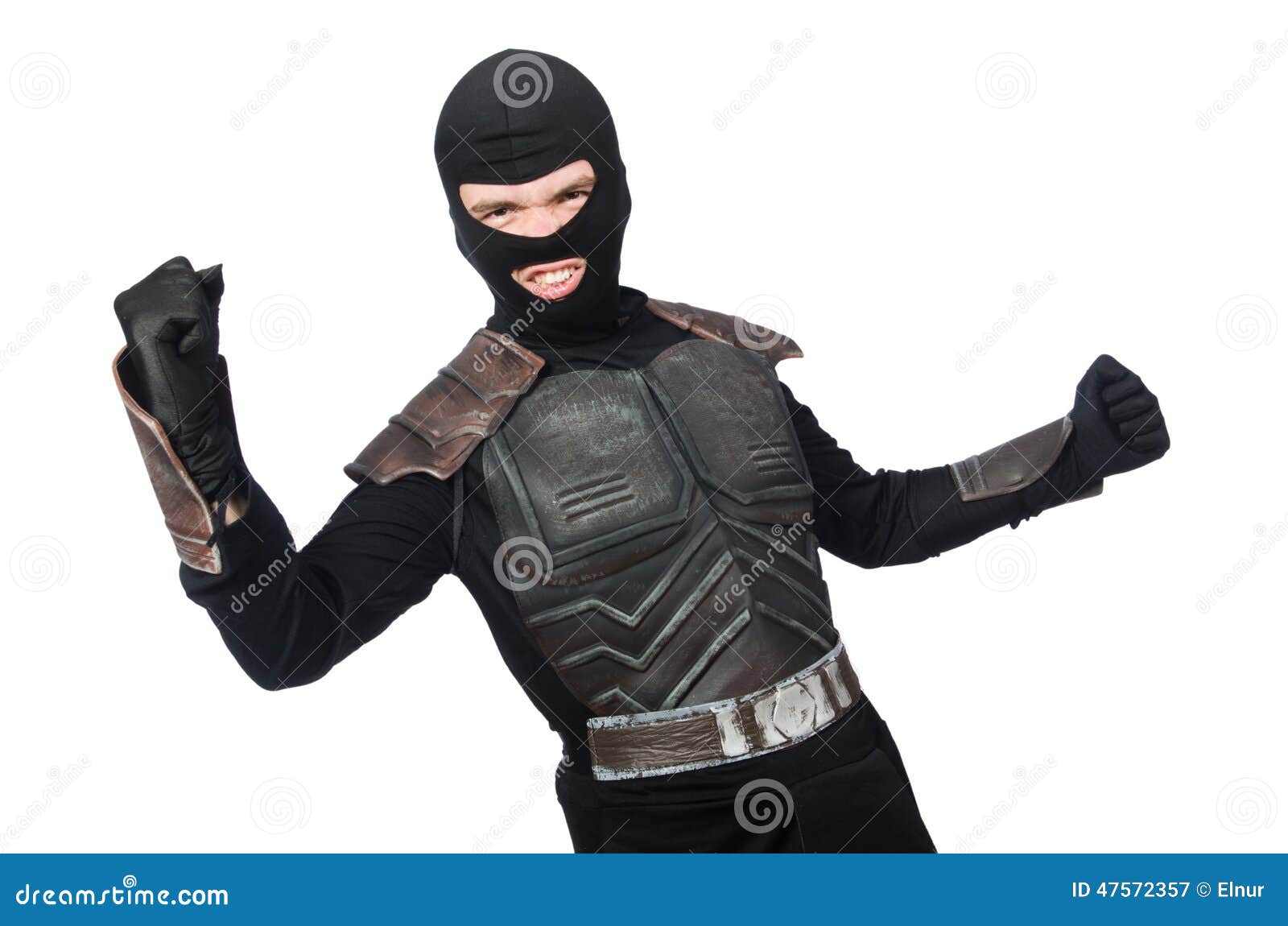 Funny ninja isolated stock image. Image of humorous, guard - 47572357