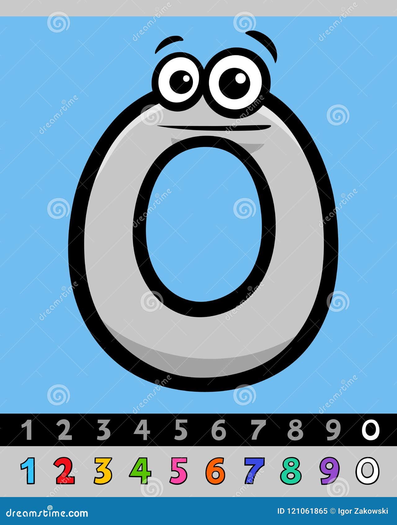 Funny Number Zero Cartoon Character Stock Vector - Illustration of ... Funny Number Zero Cartoon Character Stock Vector - Illustration of ...