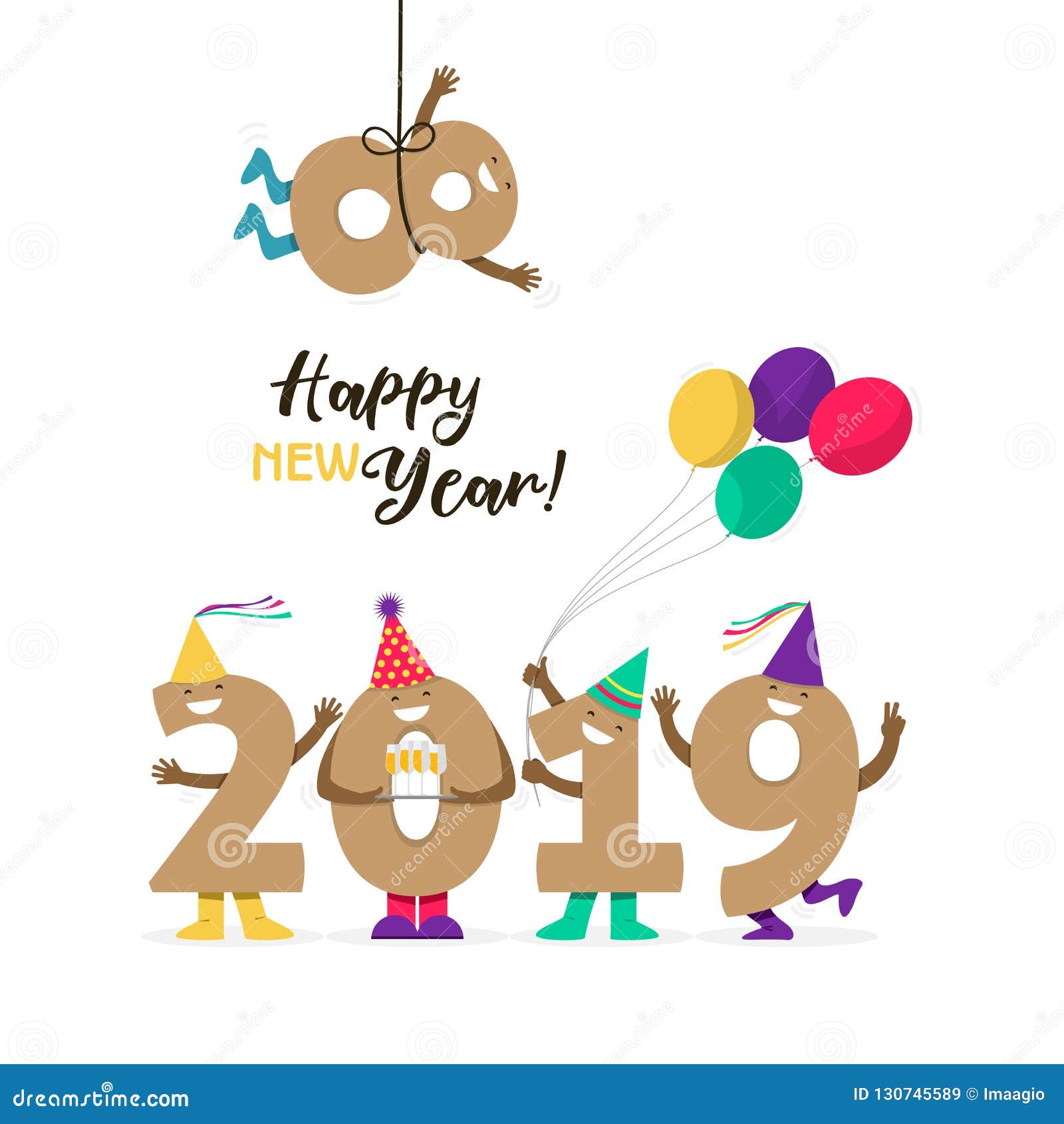 Funny Numbers Saying Goodbye the Last Year Stock Vector - Illustration ...