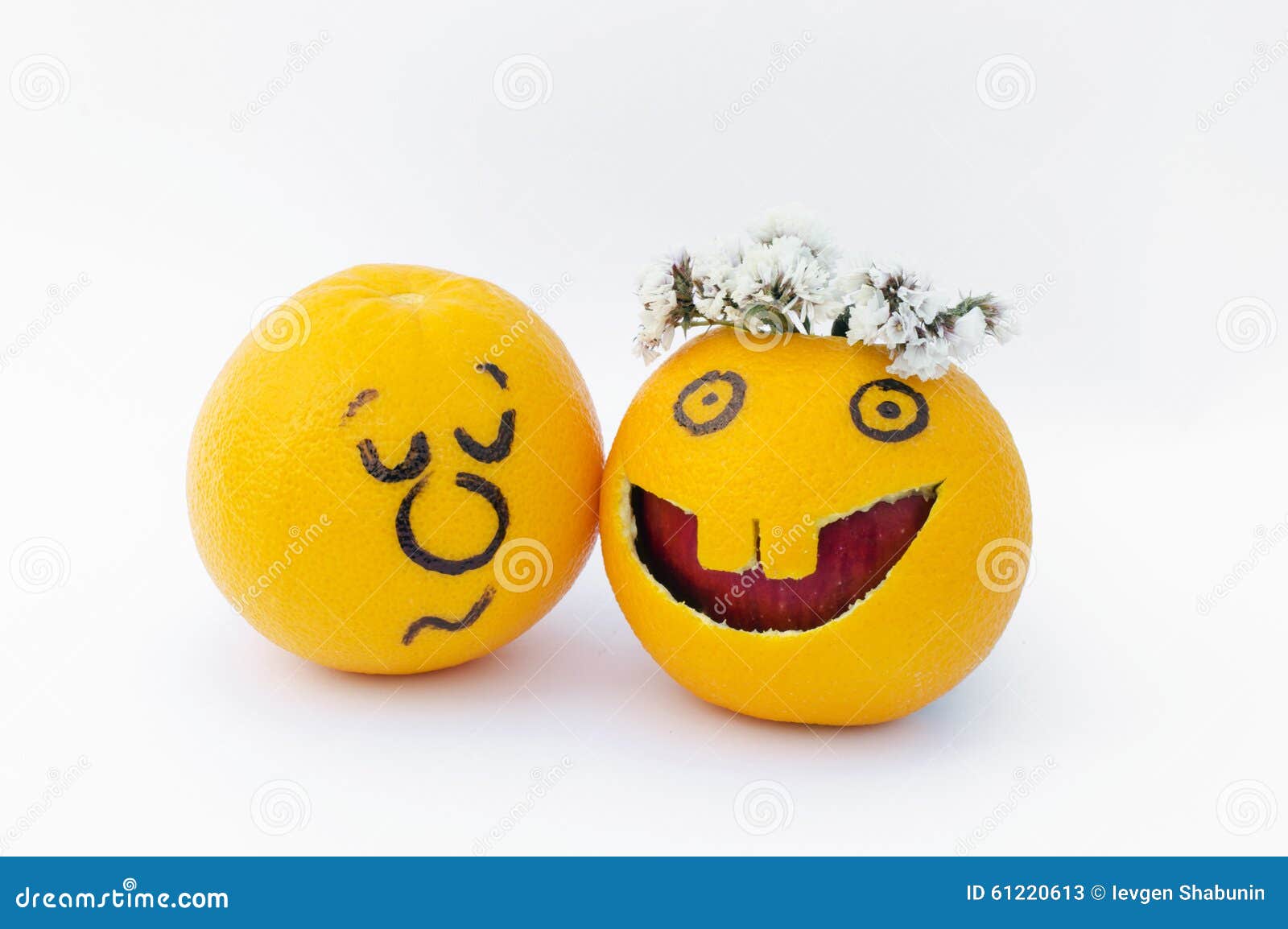 A funny oranges stock image. Image of flowers, bride - 61220613