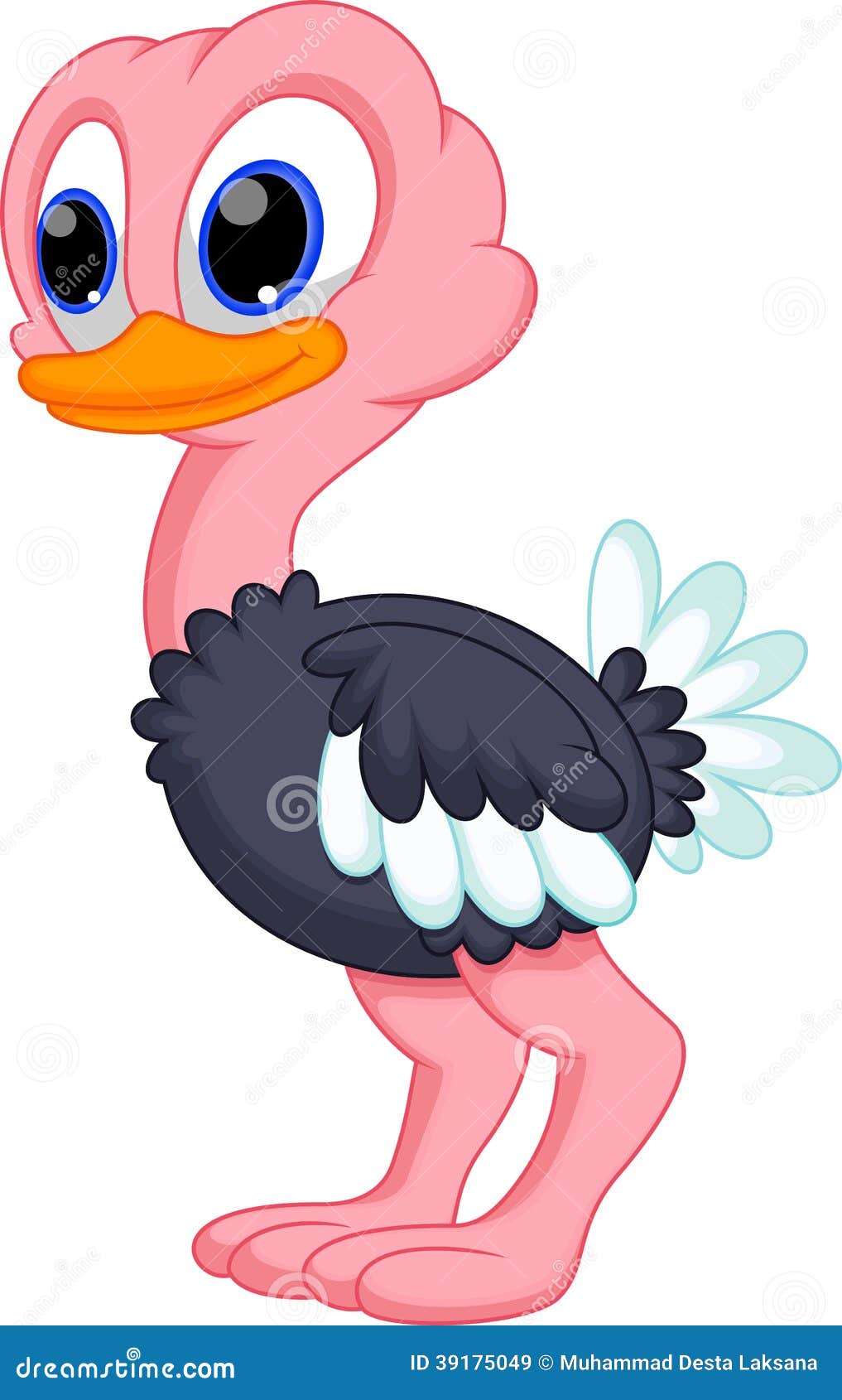 Funny Ostrich Cartoon Royalty-Free Stock Photography | CartoonDealer ...