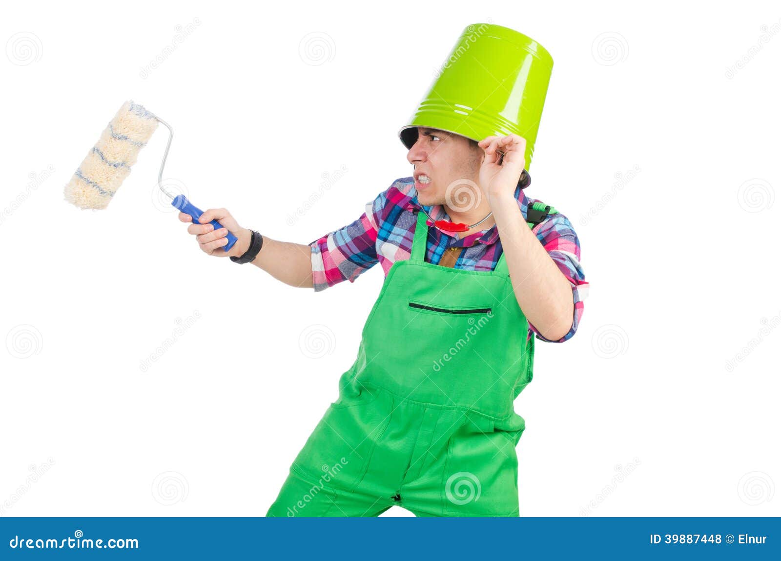 Funny painter stock photo. Image of painter, humour, house - 39887448