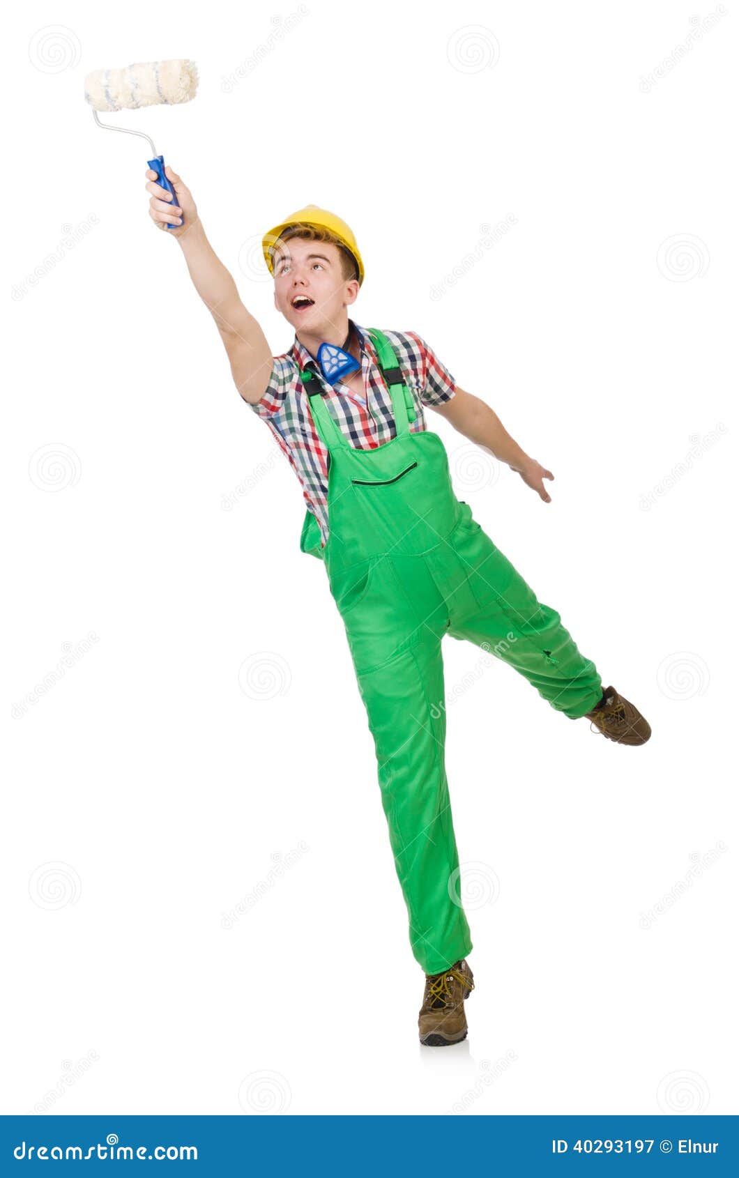 Funny painter stock image. Image of humour, paint, comic - 40293197