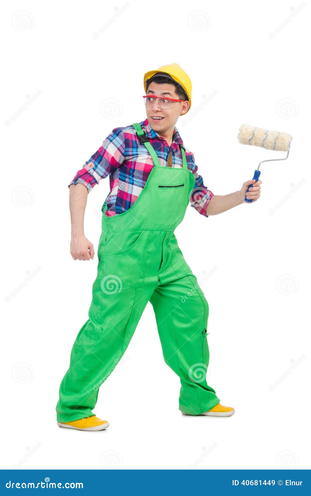 Funny painter stock image. Image of humourous, humorous - 40681449
