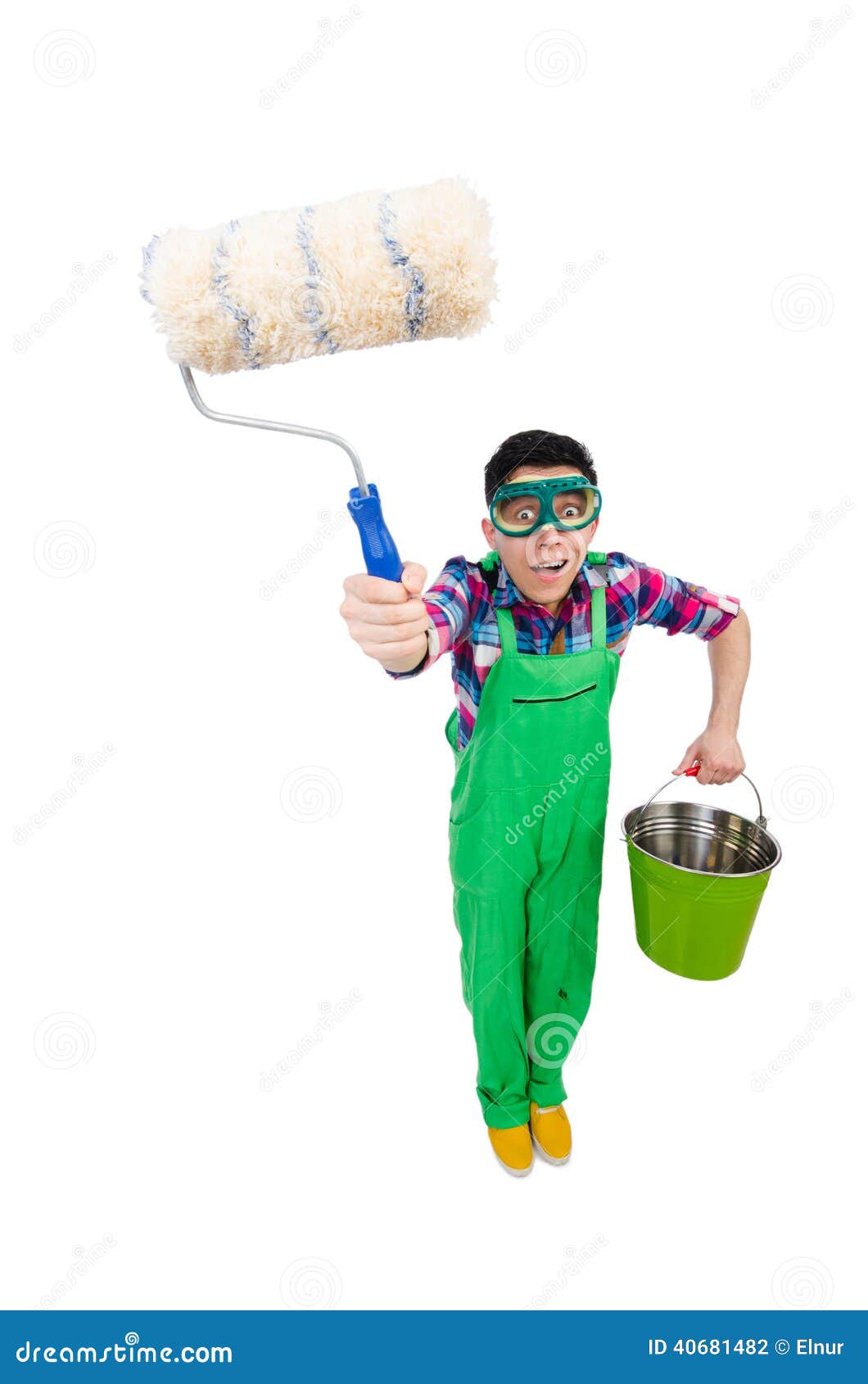 Funny painter stock photo. Image of humorous, humourous - 40681482