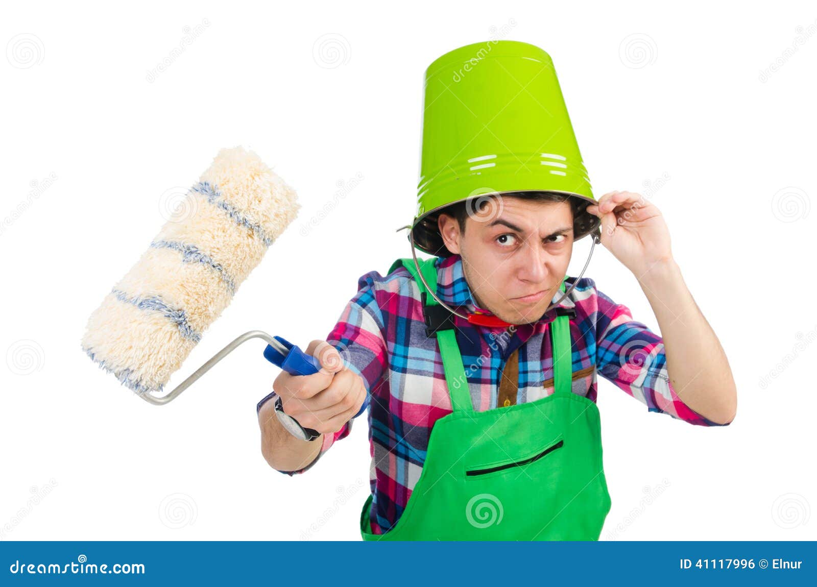 Funny painter stock photo. Image of humor, building, paint - 41117996