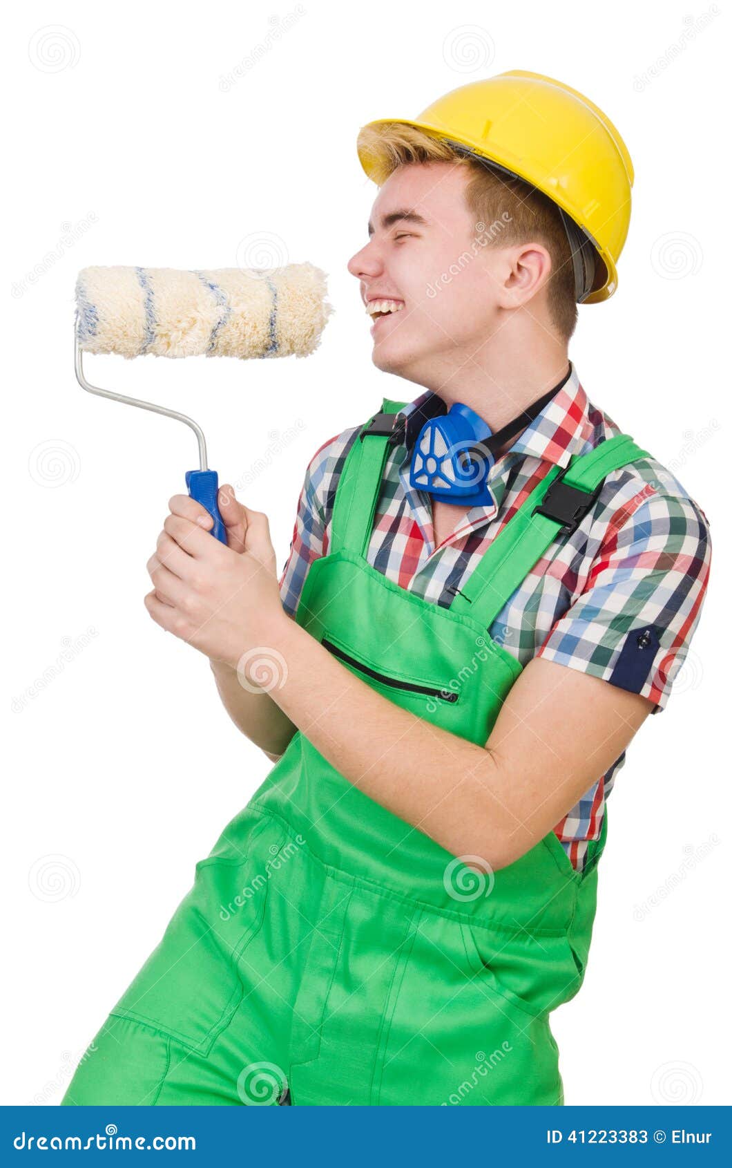 Funny painter isolated stock image. Image of humorous - 41223383