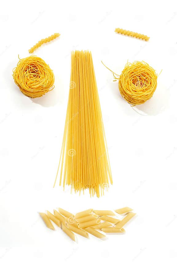 Funny pasta face stock photo. Image of agricultural, merry - 1152756
