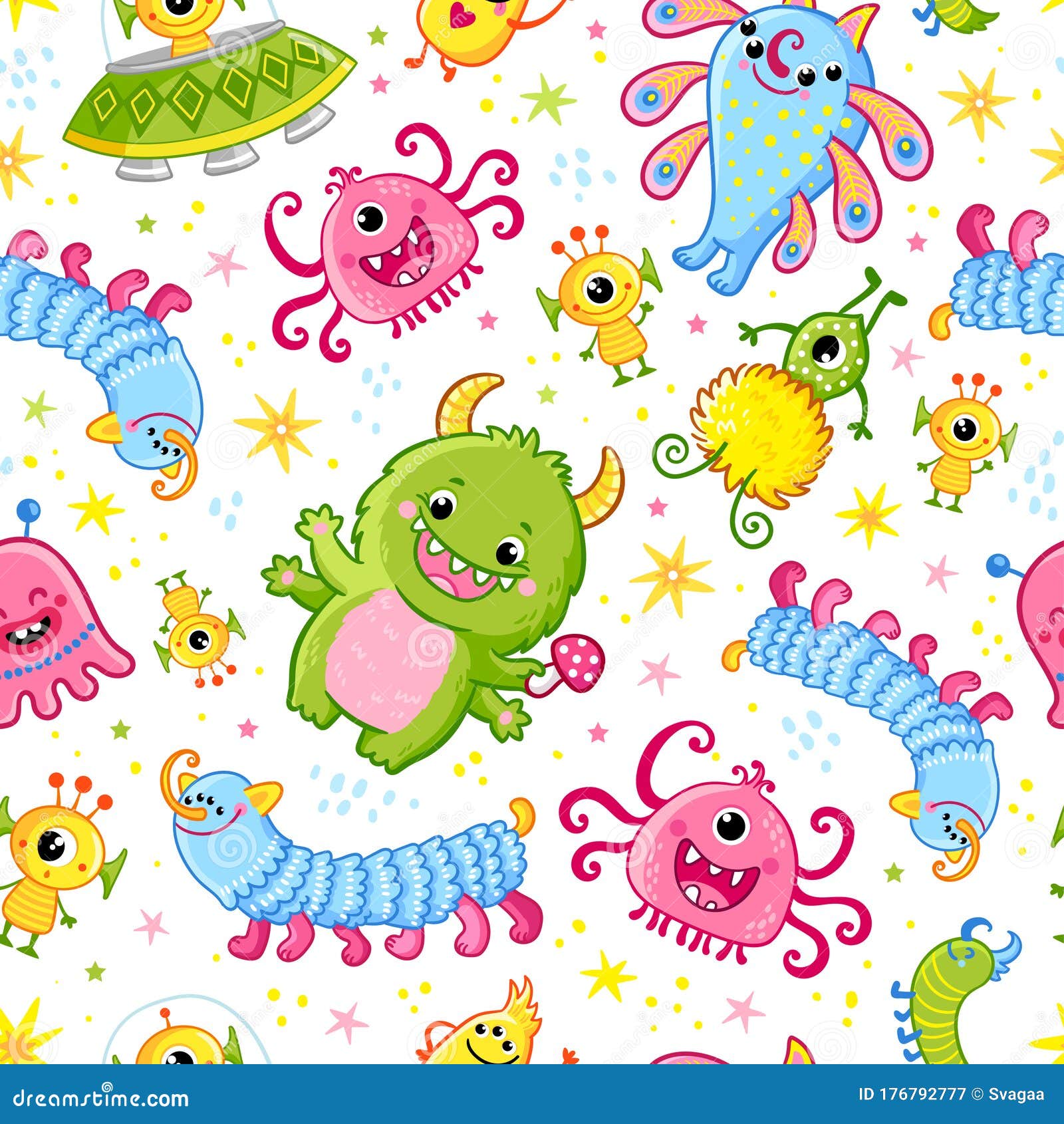 Funny Pattern With Sheeps Cartoon Vector | CartoonDealer.com #16657163