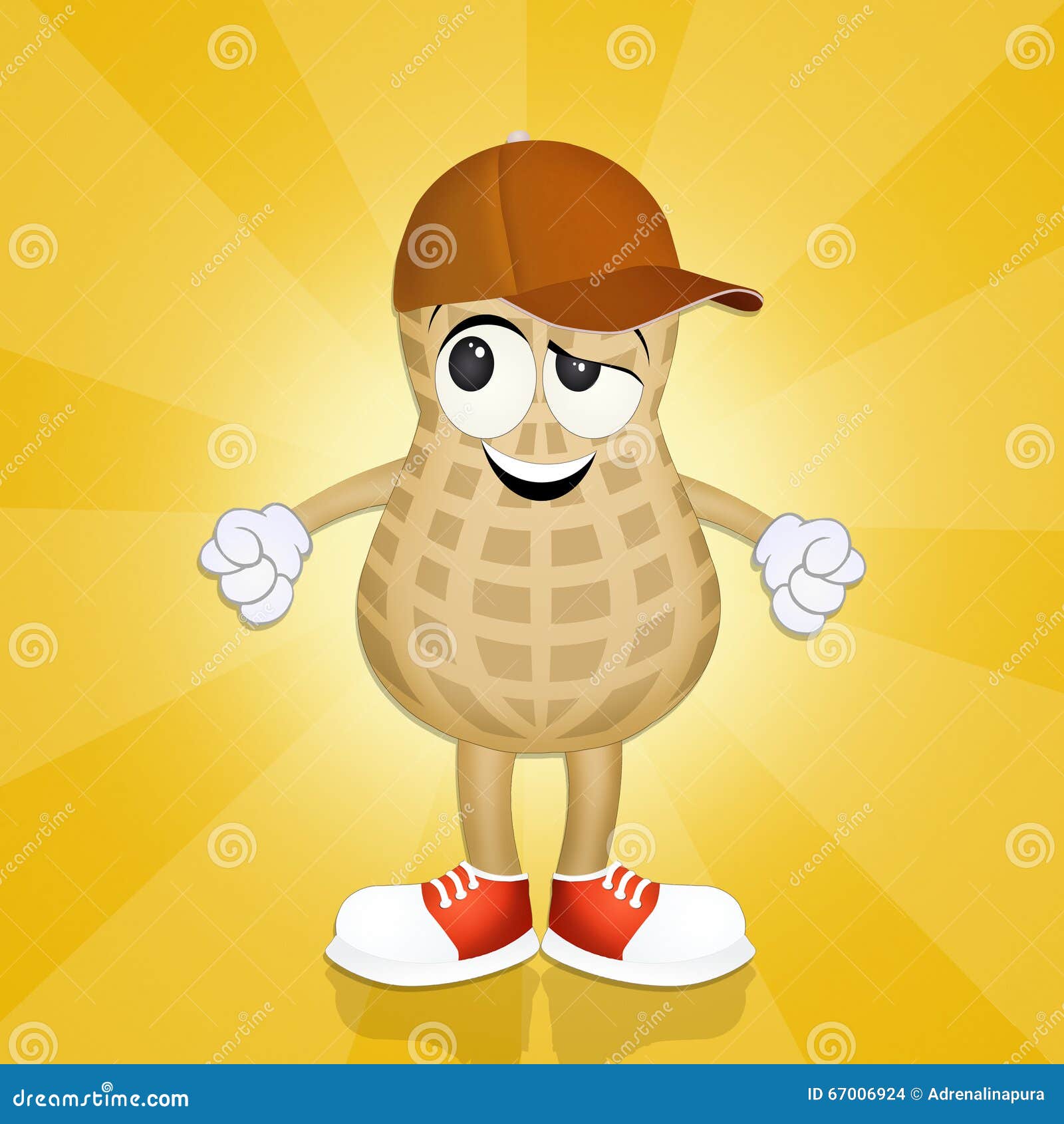 Funny peanut stock illustration. Illustration of butter - 67006924