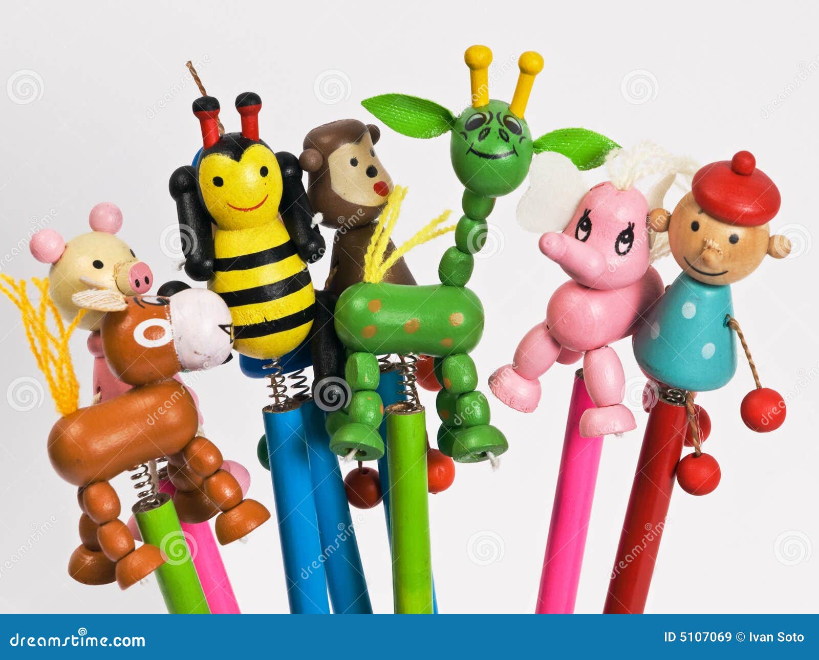 Funny Pencils Royalty Free Stock Images - Image: 5107069