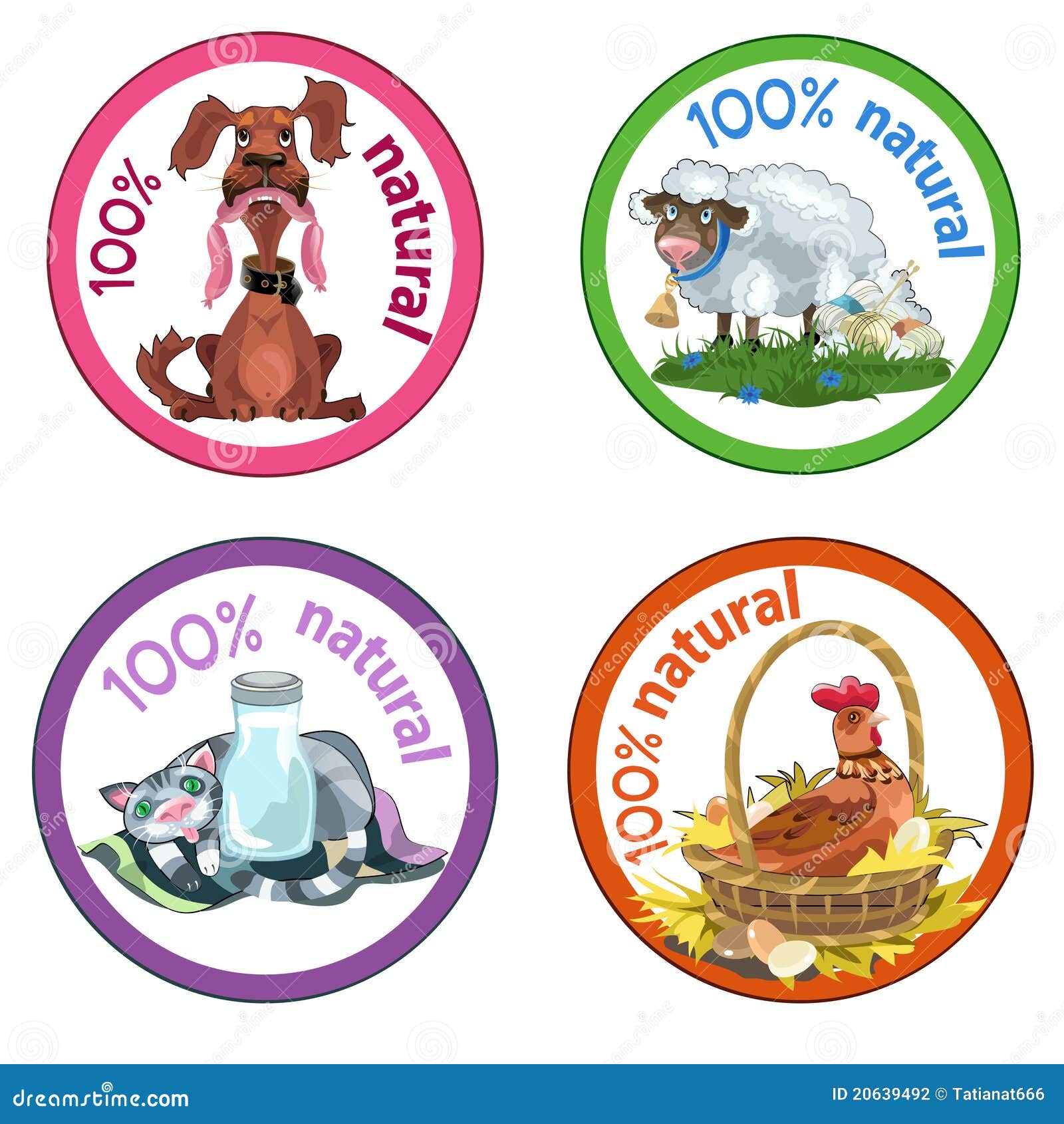 Funny pets stock illustration. Illustration of text, emblem - 20639492