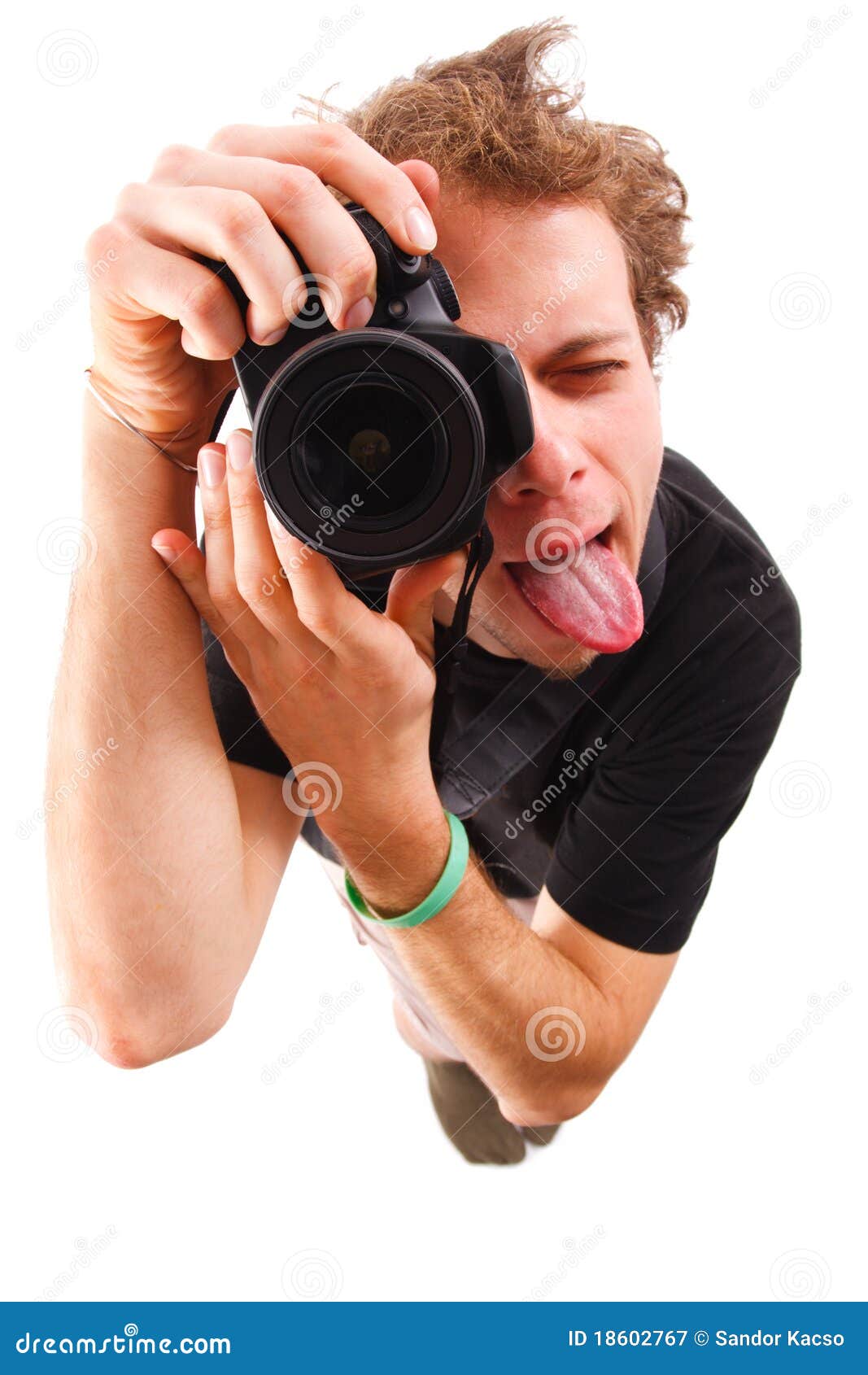 Funny Photographer stock image. Image of face, photographing - 18602767