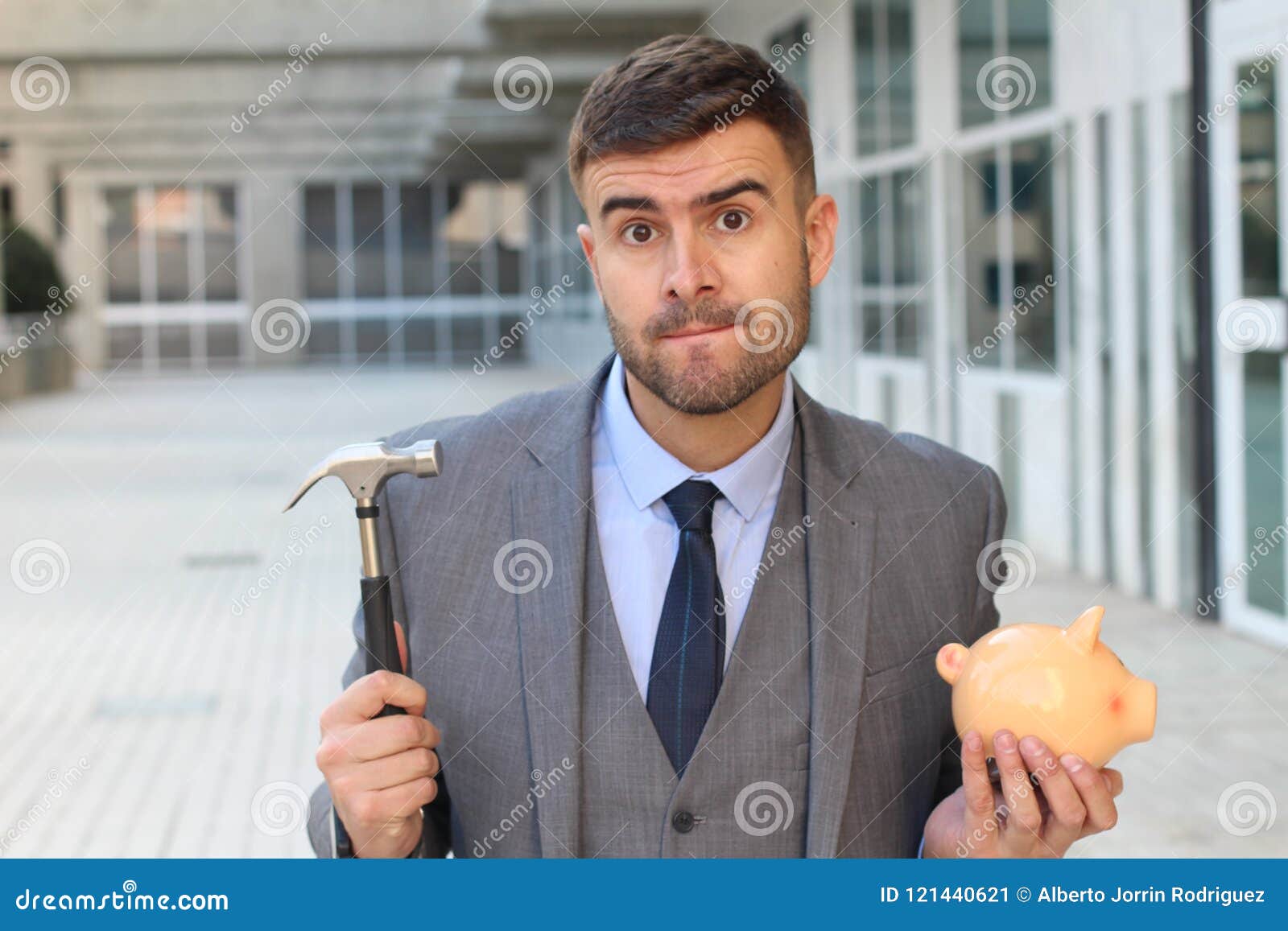 Funny Pic of Desperate Broke Businessman Stock Image - Image of male ...