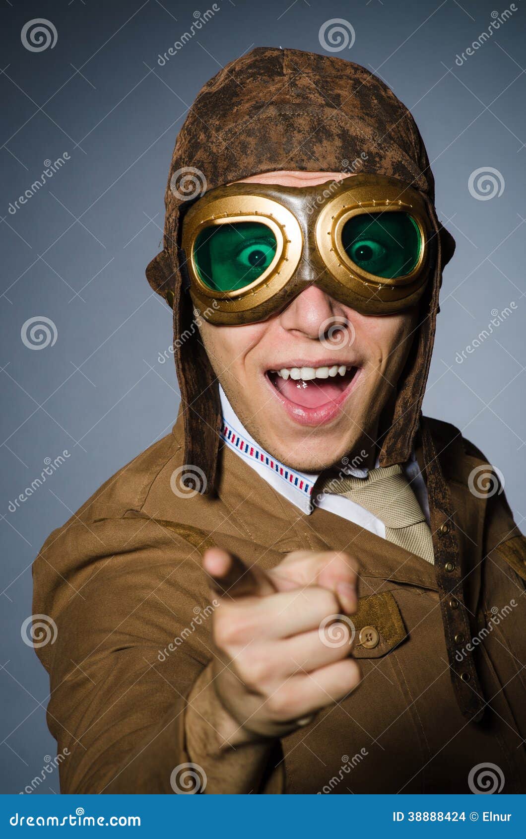 Funny pilot stock photo. Image of airplane, male, aviator - 38888424