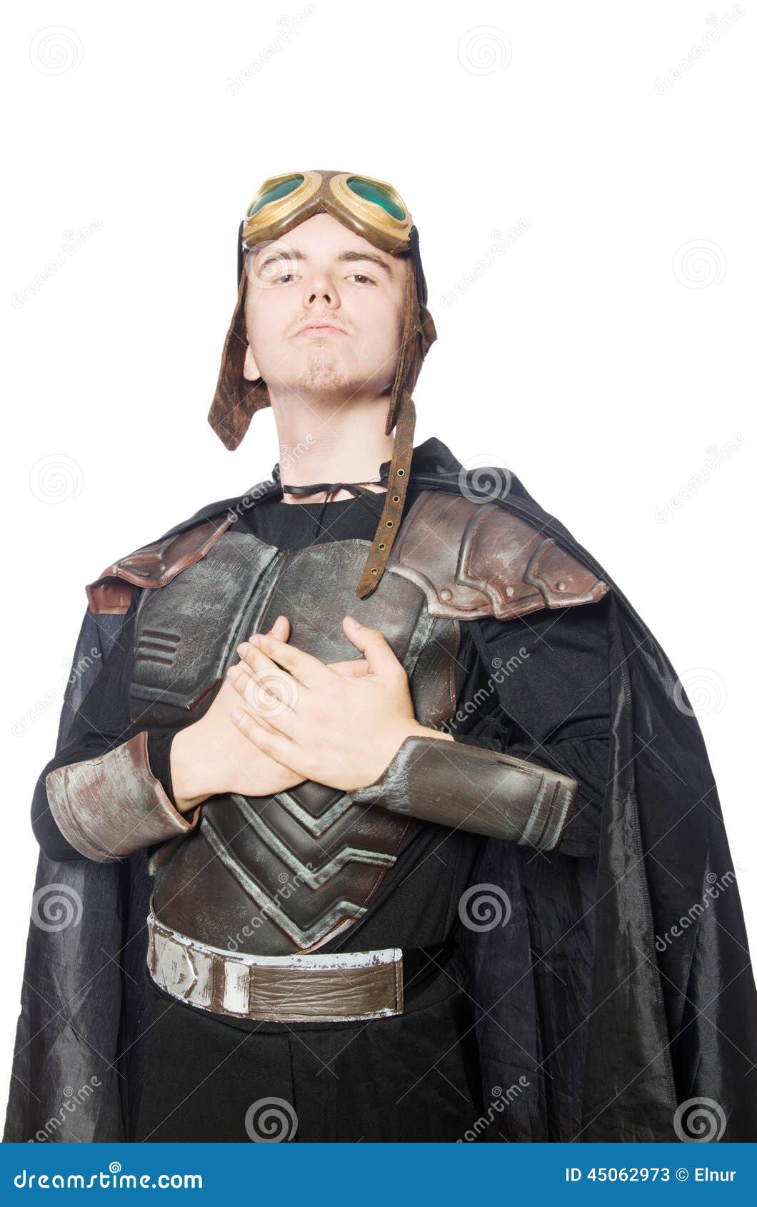 Funny Pilot with Goggles Isolated Stock Image - Image of pilot, funny ...