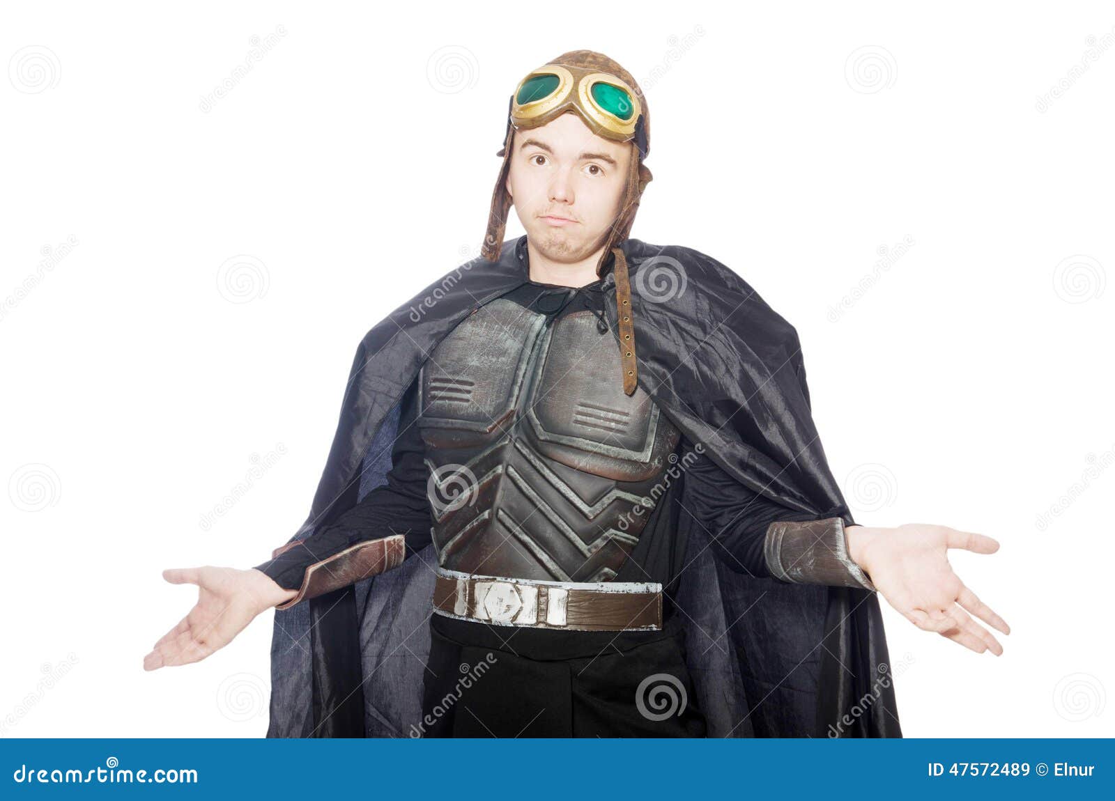 Funny Pilot with Goggles Isolated Stock Image - Image of piloting ...