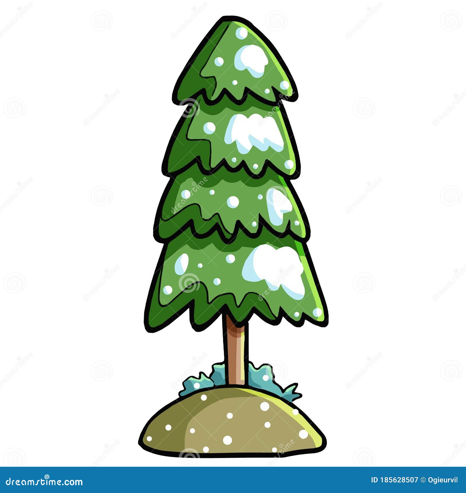 Pine Tree With Snow Clipart Pics