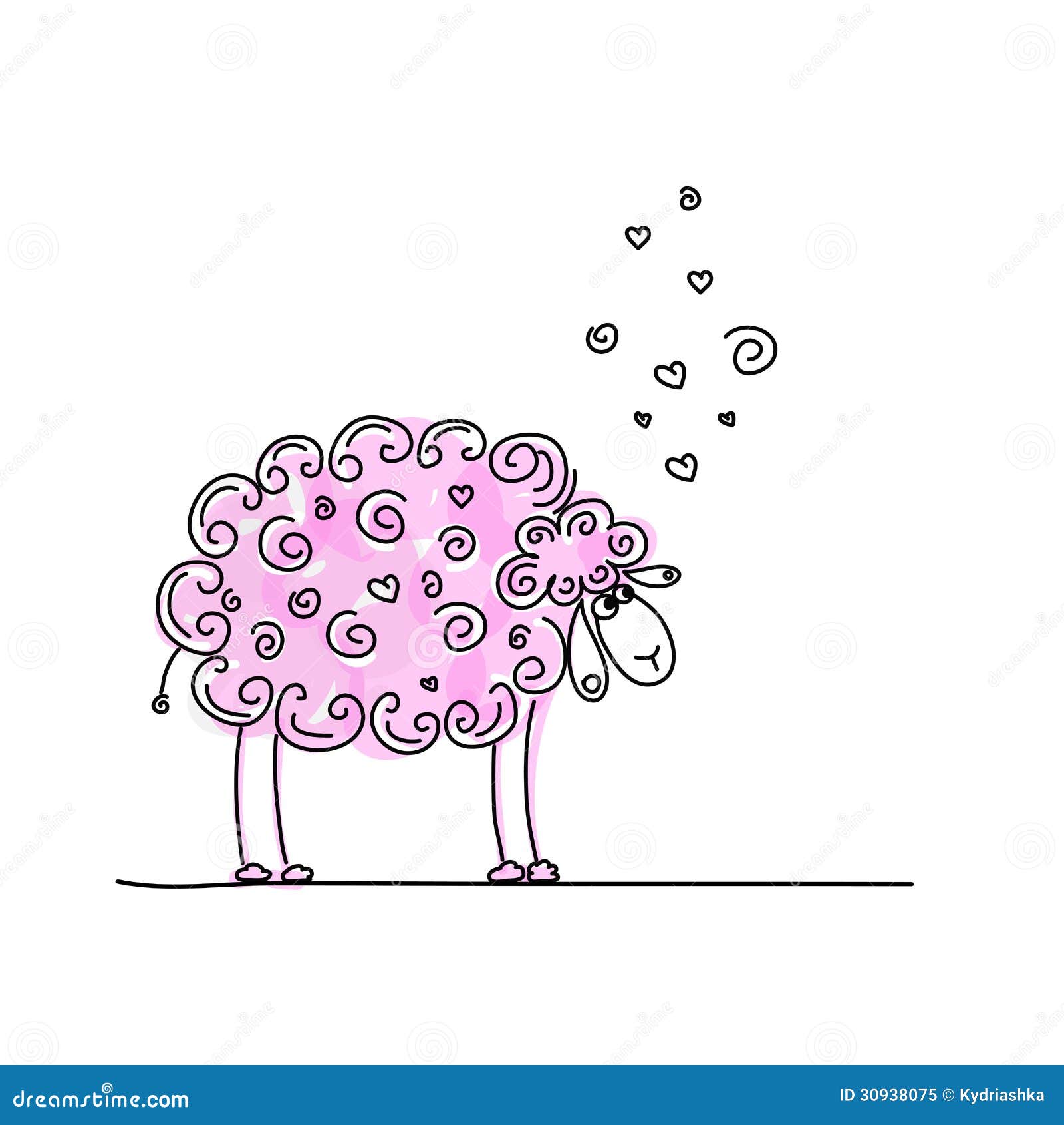 Pink Sheep Stock Photo | CartoonDealer.com #44032350