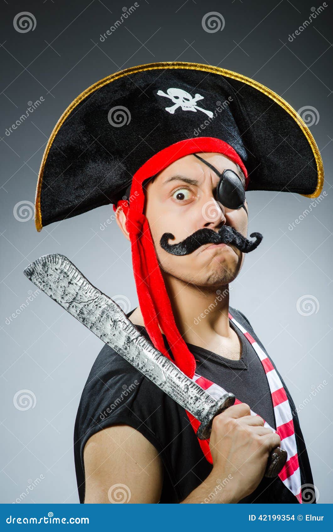 Funny pirate stock photo. Image of historic, caucasian - 42199354