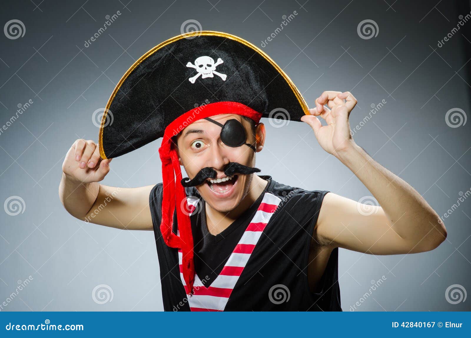 Funny pirate stock image. Image of background, fashion - 42840167