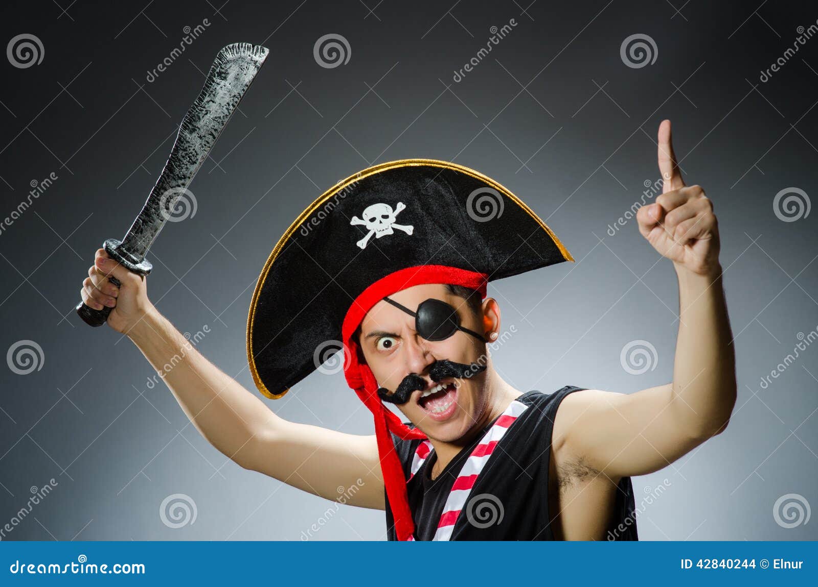Funny pirate stock photo. Image of masquerade, halloween - 42840244
