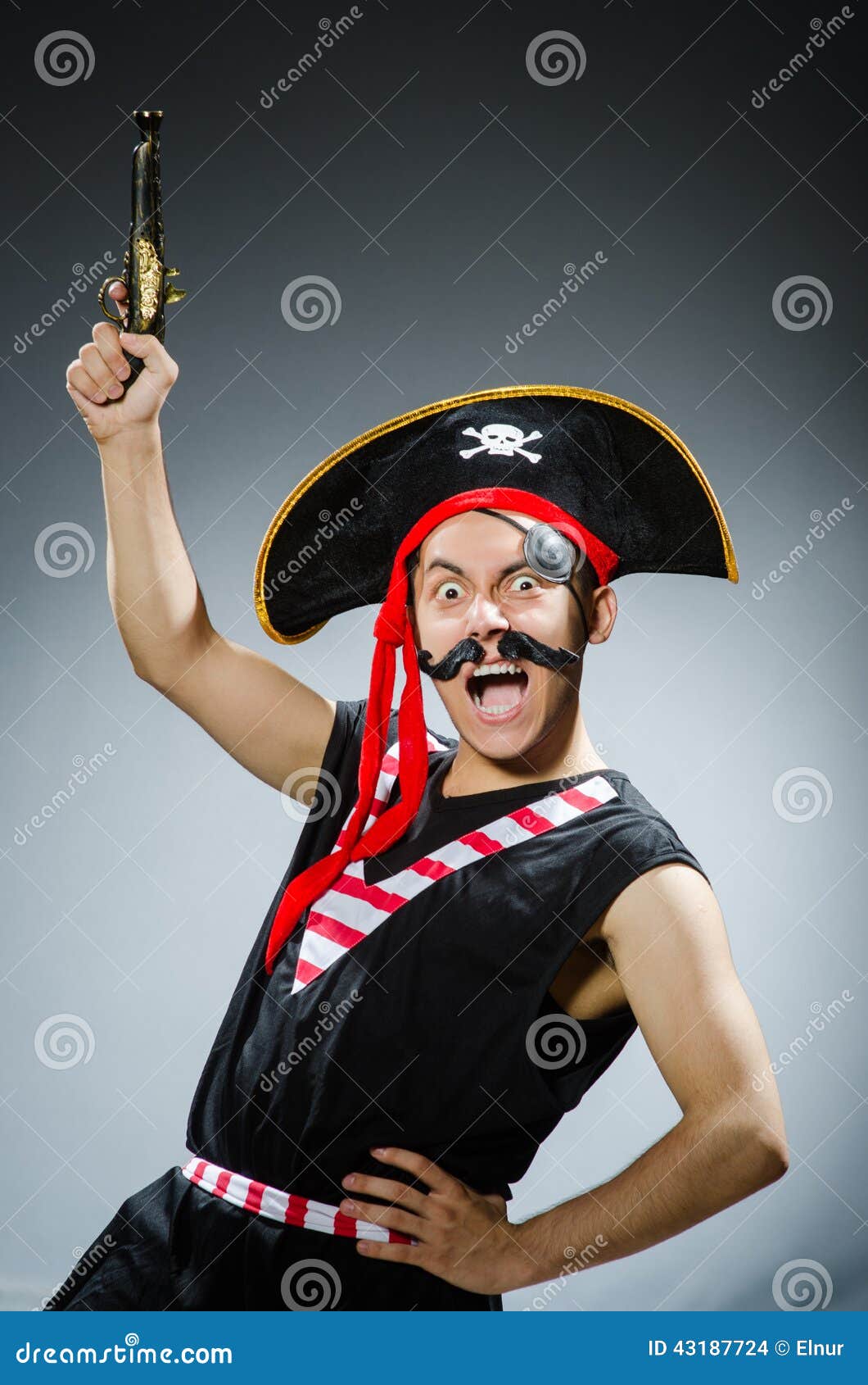 Funny pirate stock photo. Image of corsair, caribbean - 43187724