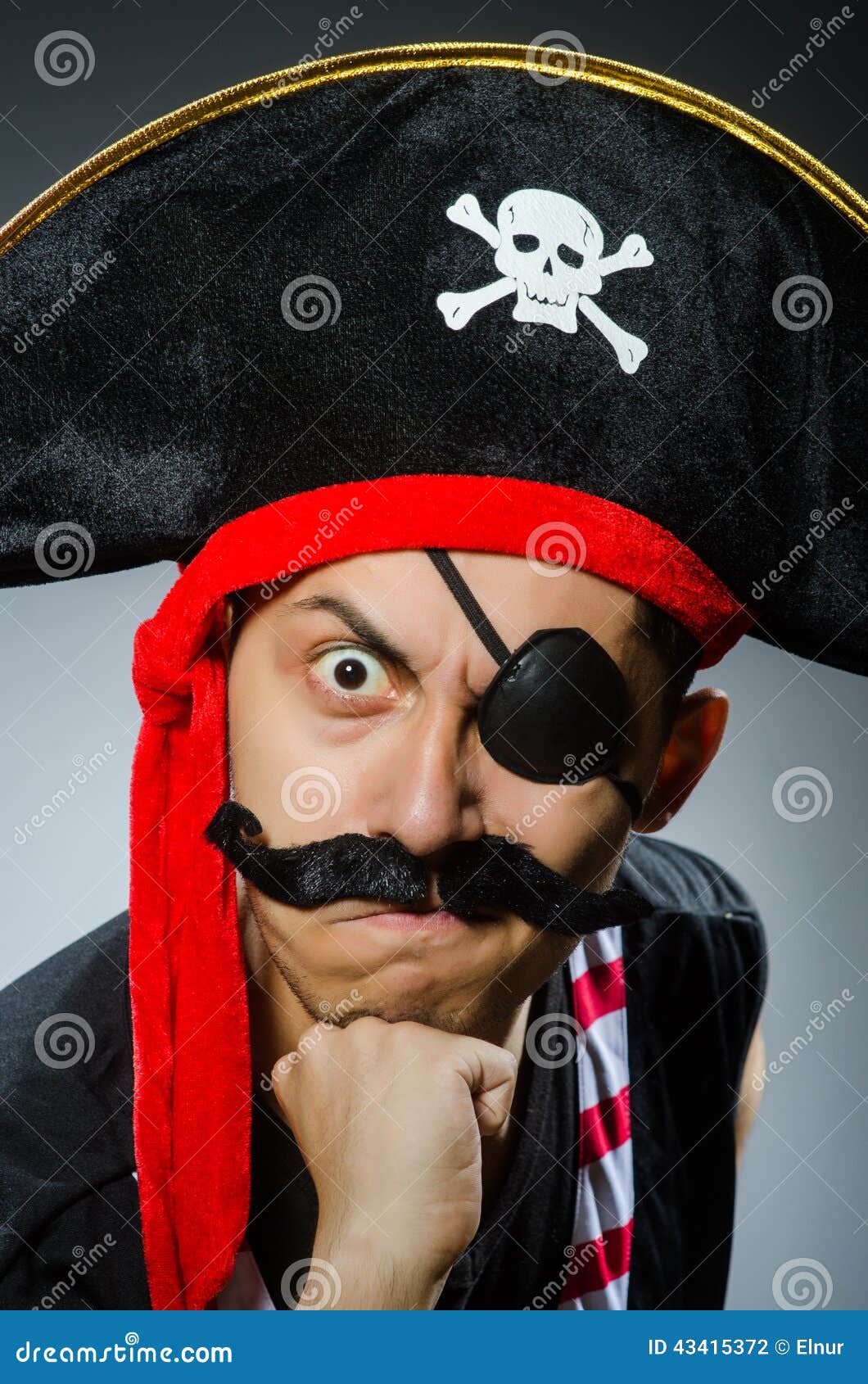 Funny pirate stock photo. Image of handgun, aggression - 43415372